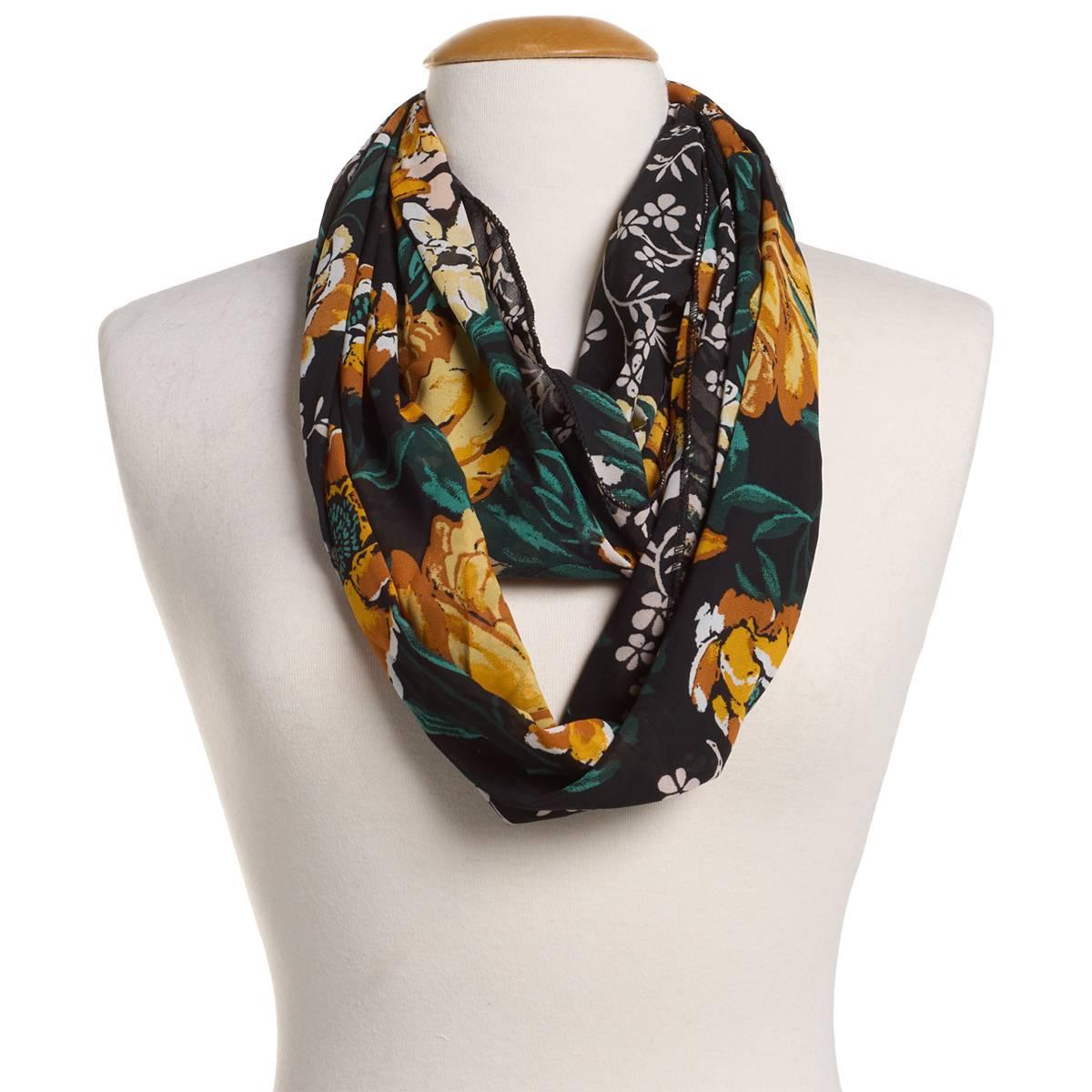 Click here for Renshun Big Floral Infinity Scarf prices