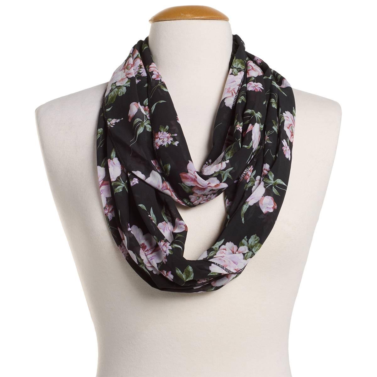 Click here for Womens Renshun Mini Floral Infinity Scarf prices