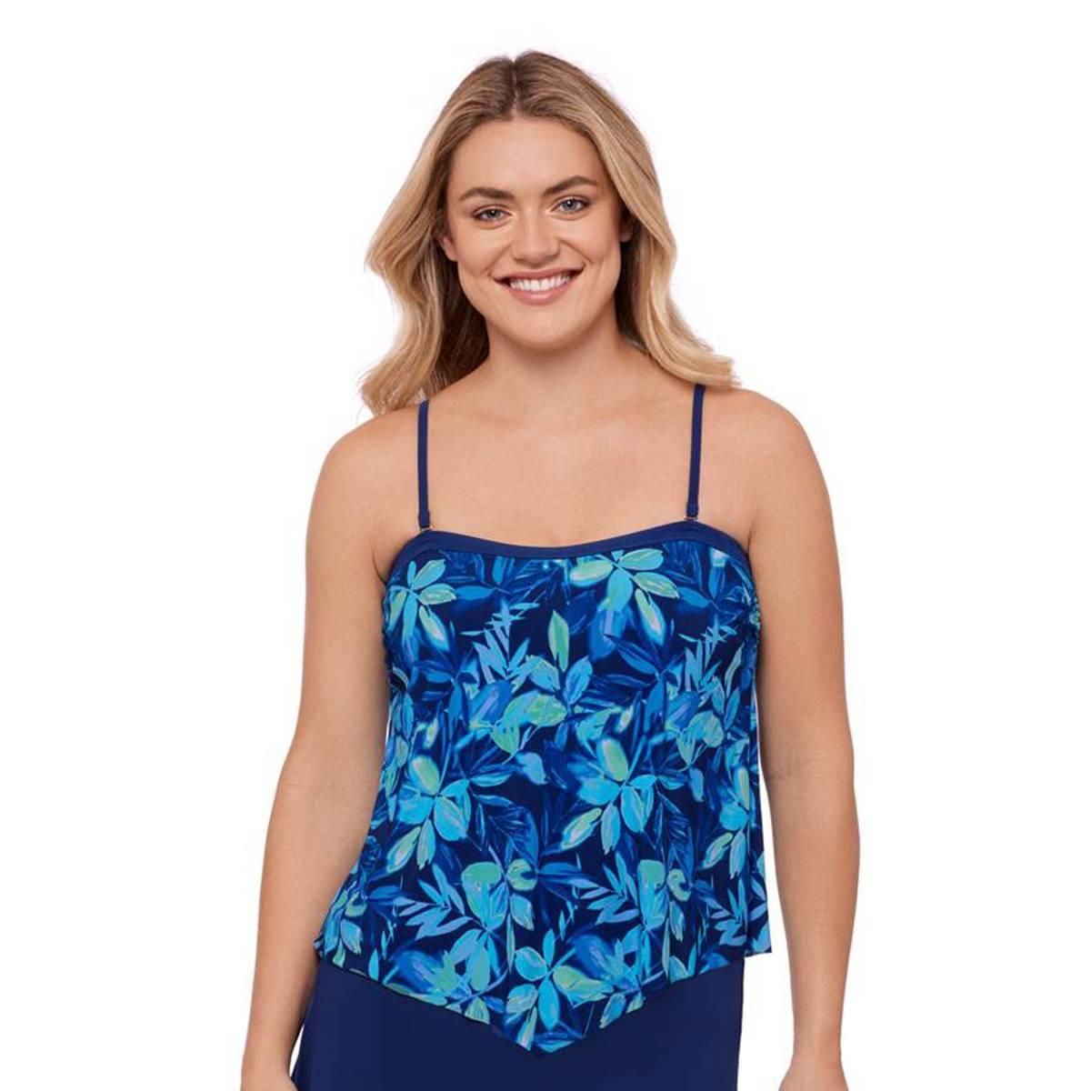 Click here for Womens American Beach Dreamy Tropics Bandeau Tanki... prices