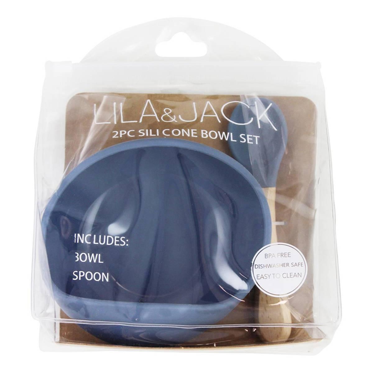 Click here for Baby Boy Lila & Jack 2pc. Bowl & Spoon Silicone Se... prices