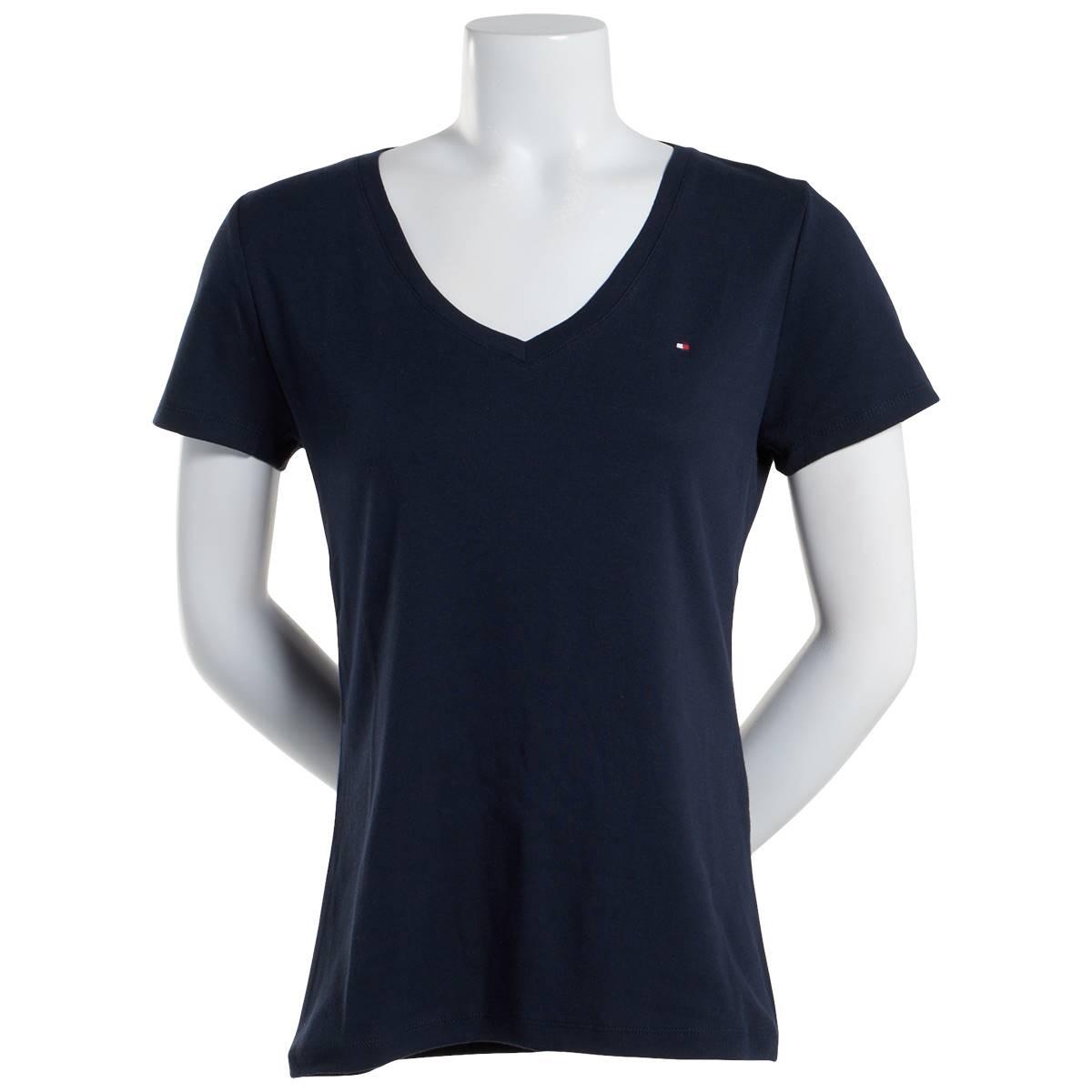 Click here for Womens Tommy Hilfiger Sport Short Sleeve Solid V-N... prices