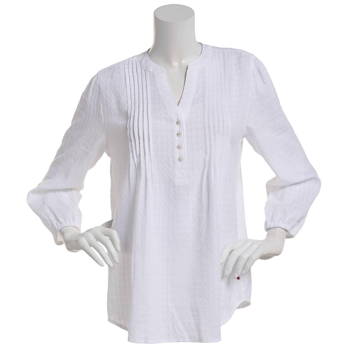 Click here for Womens Tommy Hilfiger Sports Textured Pintuck Blou... prices