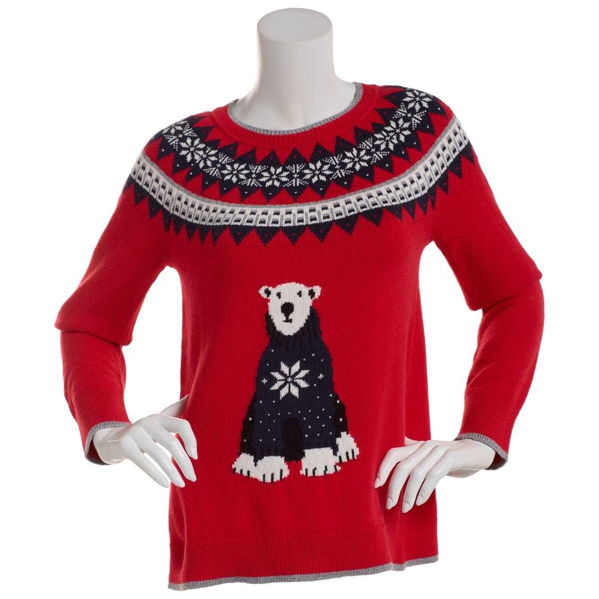 Click here for Womens Tommy Hilfiger Polar Bear Fair Isle Sweater prices