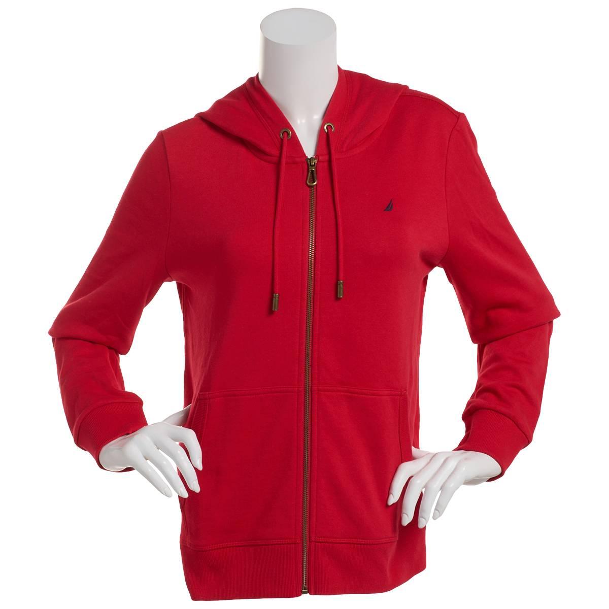 Click here for Womens Nautica Solid Full Zip Up Hoodie prices