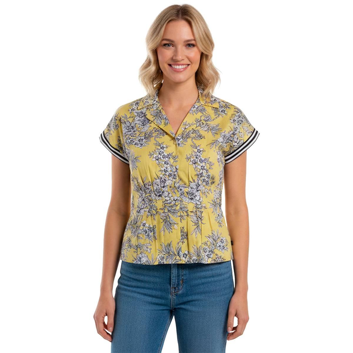 Click here for Womens Nautica Dolman Sleeve Garden Floral Blouse prices