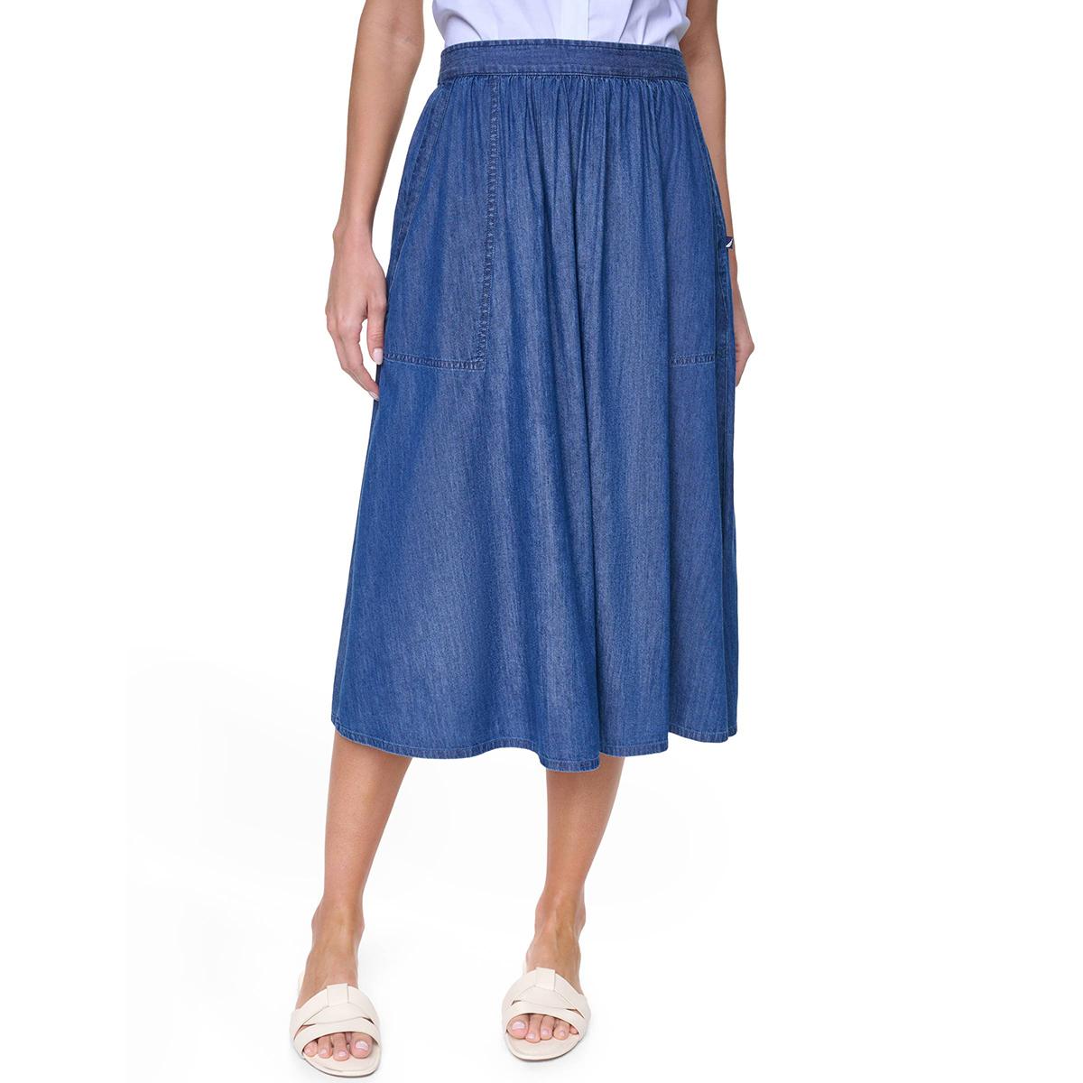 Click here for Womens Nautica Chambray Midi Skirt prices