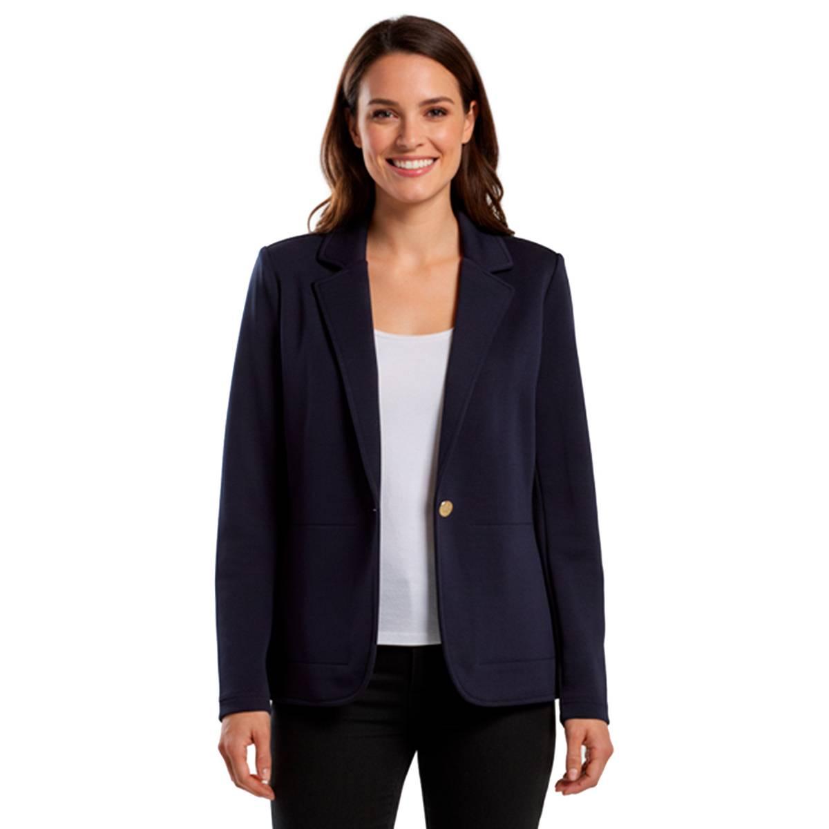 Click here for Womens Nautica Single Button Notch Lapel Collar Bl... prices