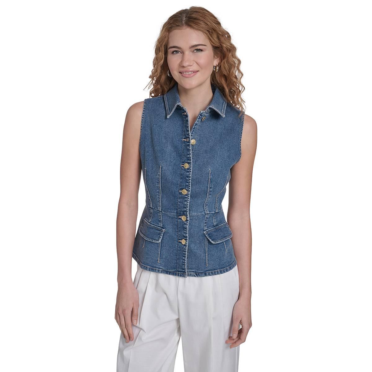 Click here for Womens Nautica Denim Vest prices