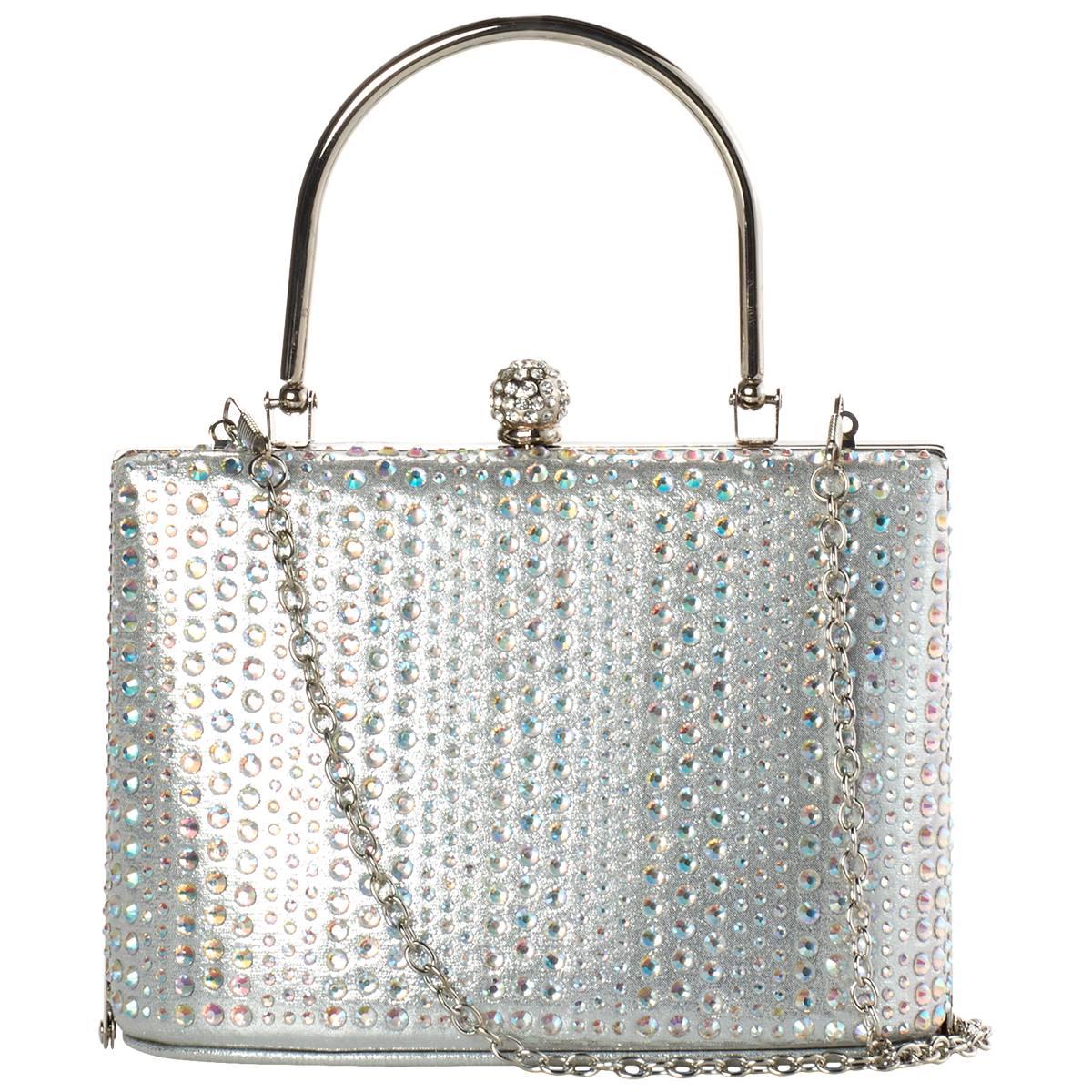 Click here for DMargeaux Top Handle Evening Bag w/ Stones prices