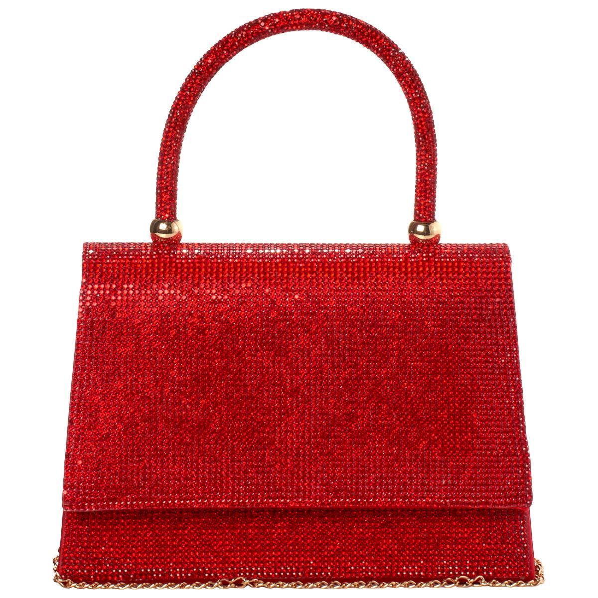 Click here for DMargeaux Evening Clutch with Handle - Red prices