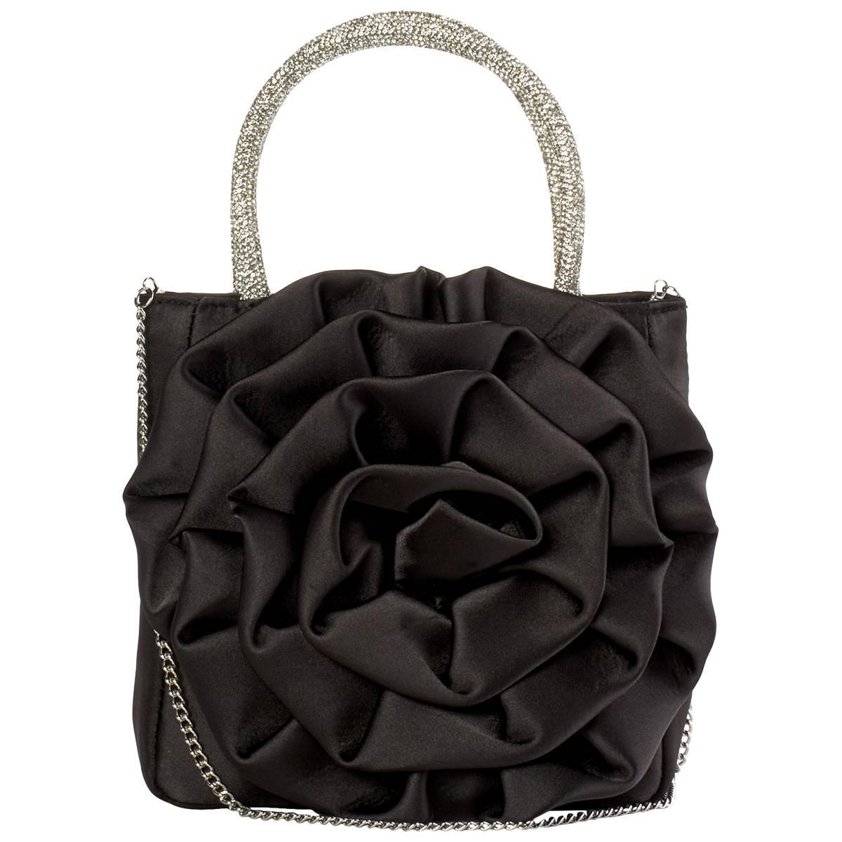 Click here for DMargeaux Rosette Evening Bag with Chain prices