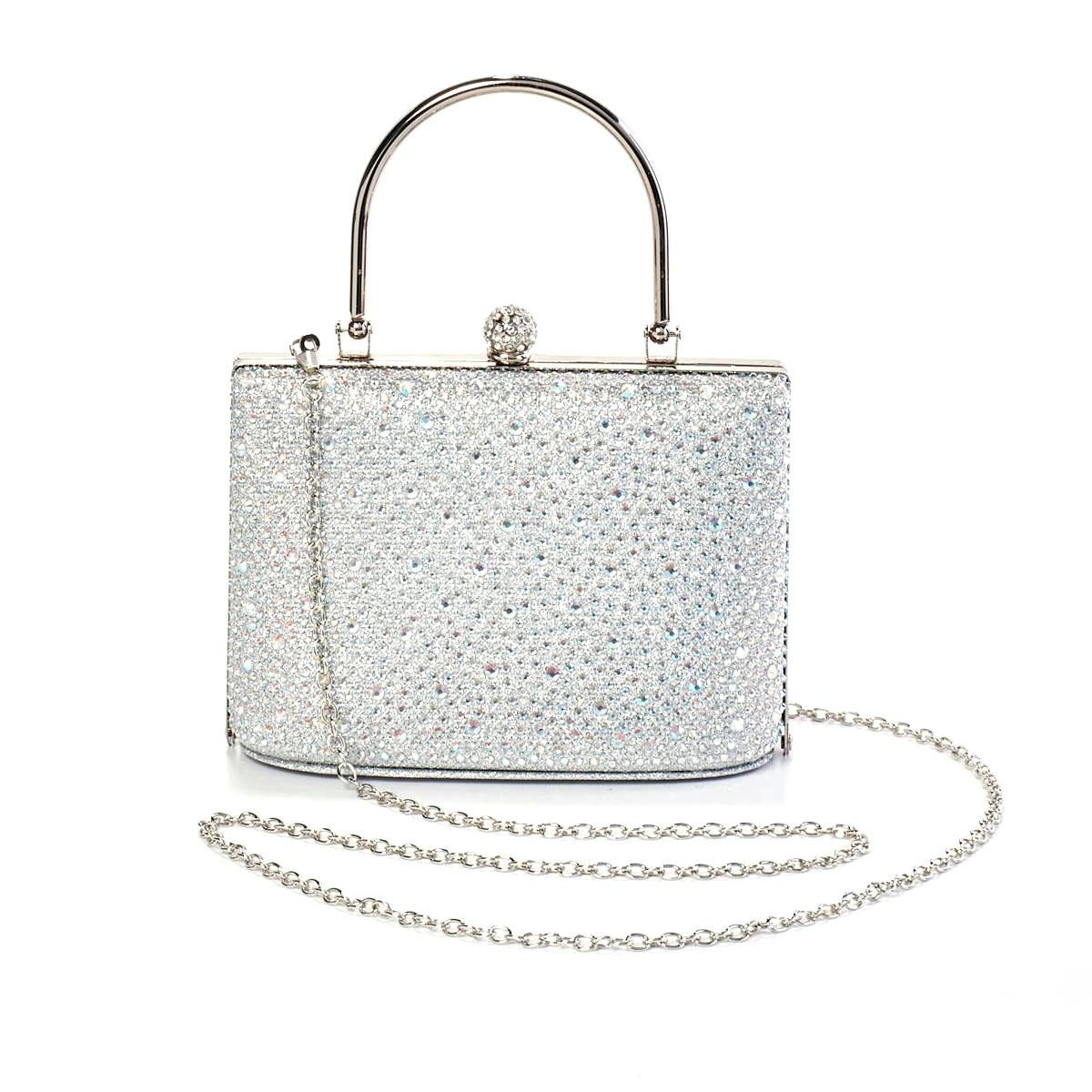 Click here for DMargeaux Shimmer Top Handle Beaded Evening Bag prices