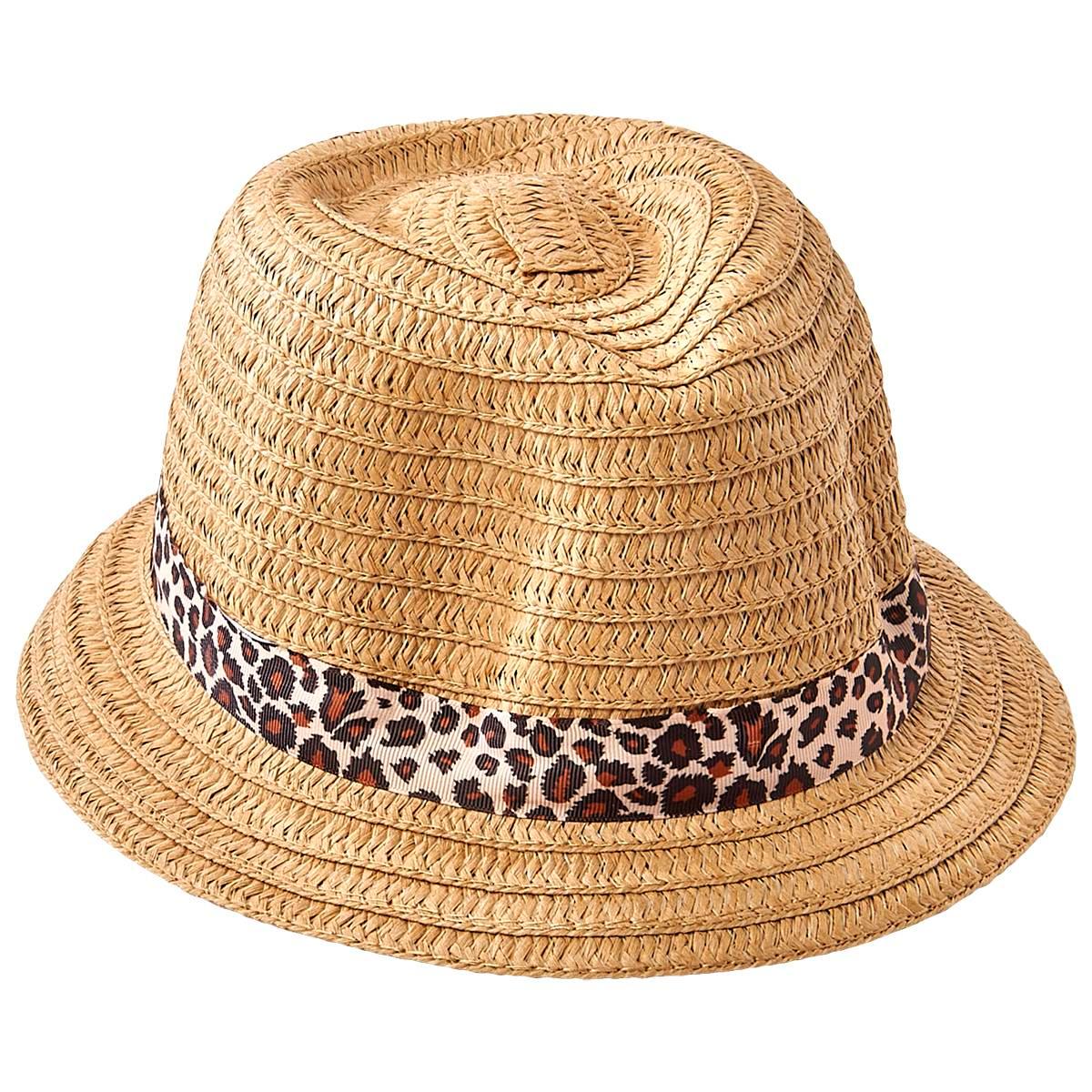 Click here for Womens Madd Hatter Straw Fedora w/ Leopard Band prices