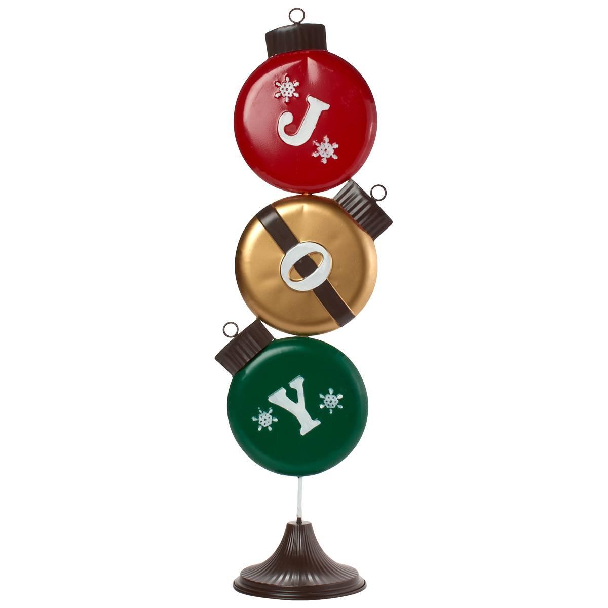 Click here for Holiday Ornaments Joy Metal Floor Accent prices