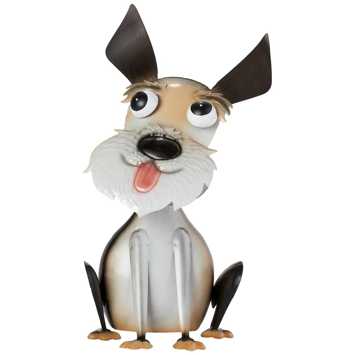 Click here for 12.5in. Metal Sitting Dog - Grey prices