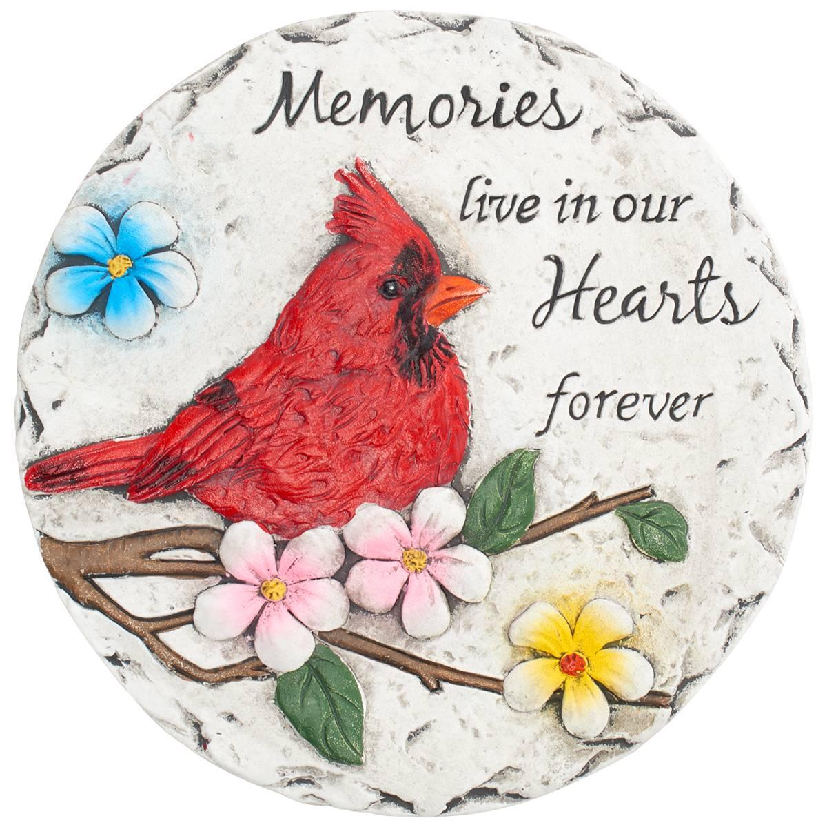 Click here for Memorial Cardinal Memories Garden Stepping Stone prices