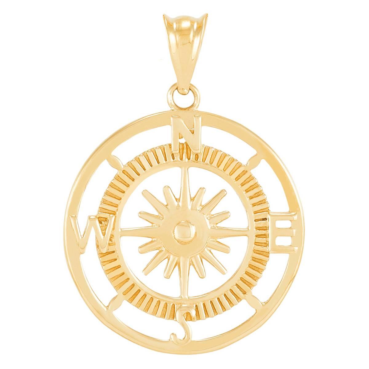 Click here for Gold Classics(tm) 10kt. Yellow Gold Polished Compa... prices