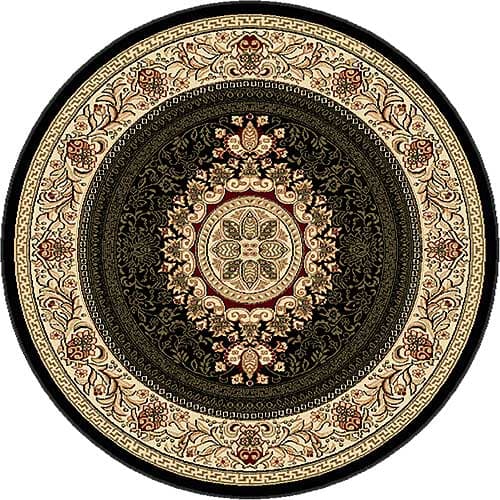 Click here for Tayse Sensation Jayden Black Round Area Rug - 53 prices
