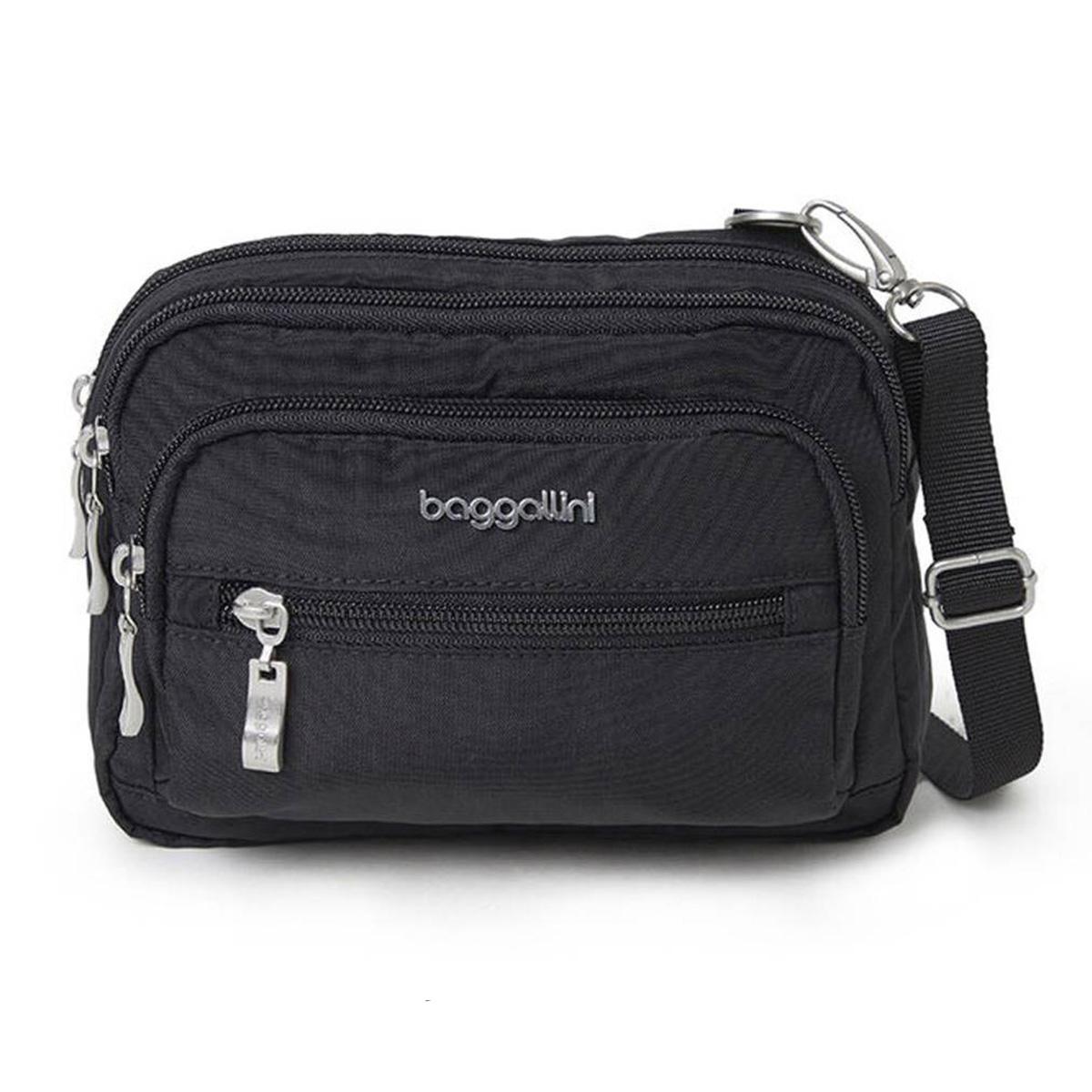 Baggallini Triple zip Womens Crossbody - Beach