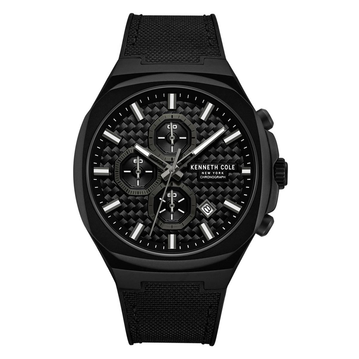 Click here for Mens Kenneth Cole(R) New York Black Chronograph Wa... prices