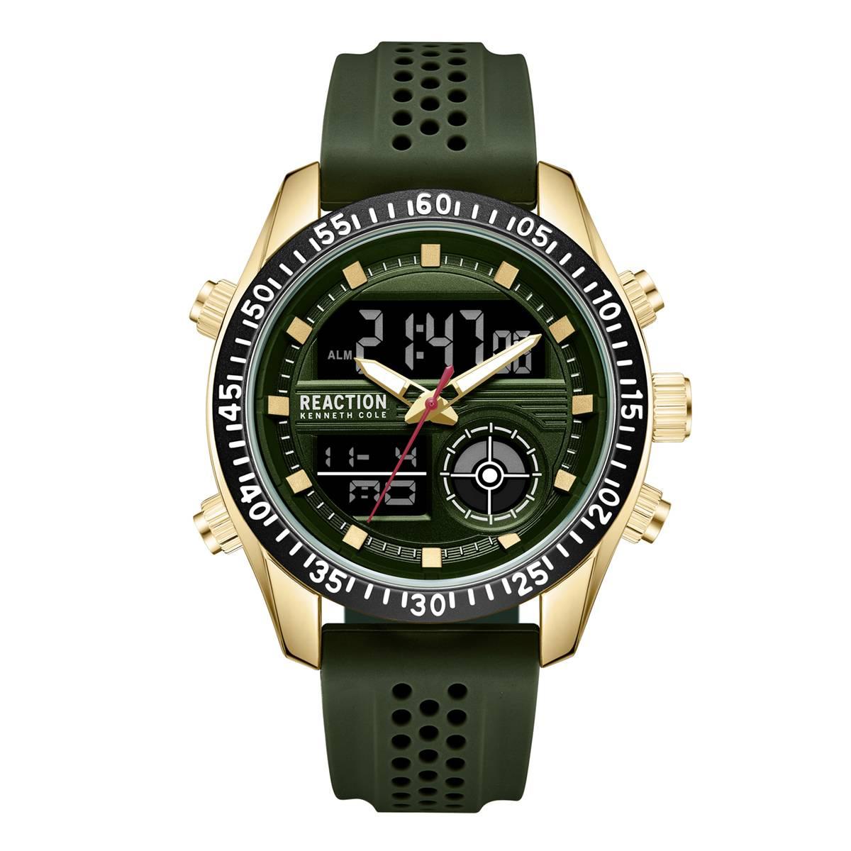 Click here for Mens Kenneth Cole(R) Reaction(tm) Ana-Digi Green W... prices