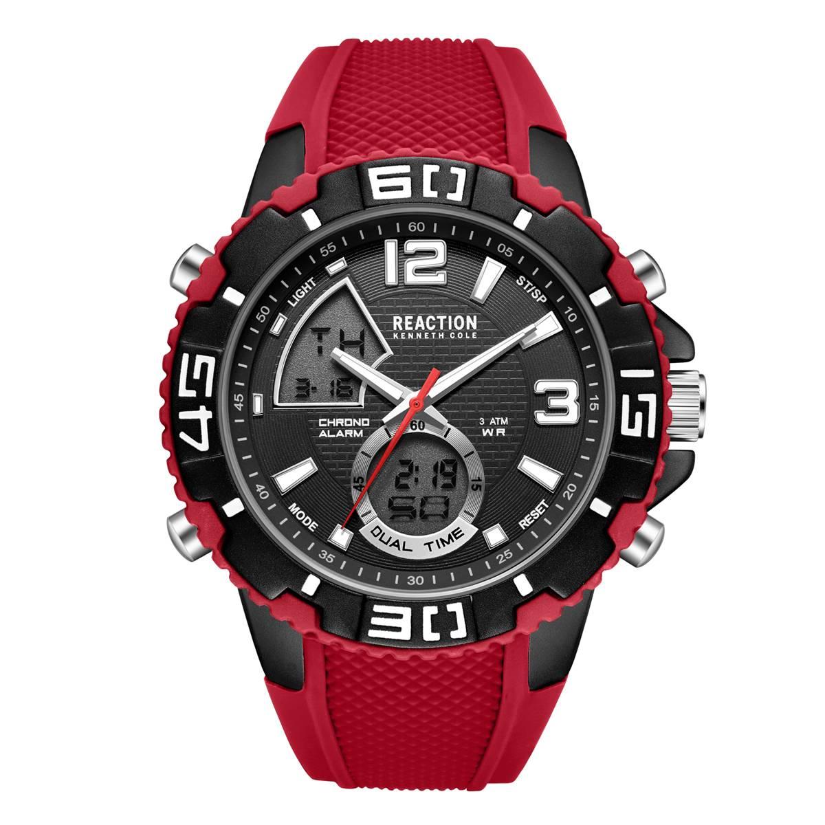 Click here for Mens Kenneth Cole(R) Reaction(tm) Ana-Digi Red Wat... prices