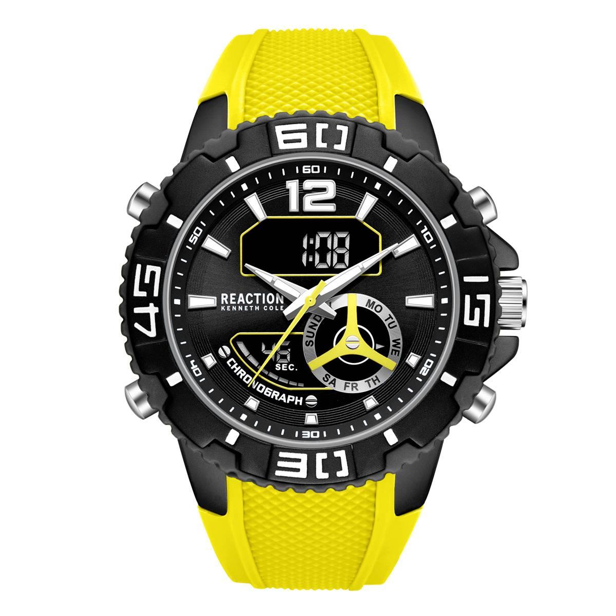 Click here for Mens Kenneth Cole(R) Reaction(tm) Ana-Digi Yellow... prices