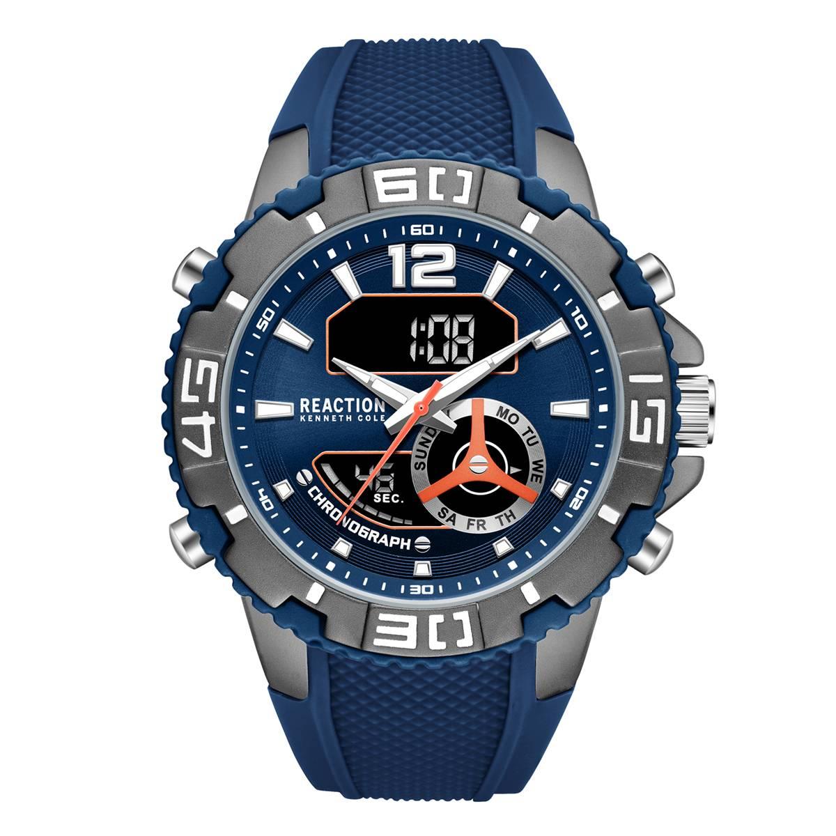 Click here for Mens Kenneth Cole(R) Reaction(tm) Ana-Digi Blue Wa... prices