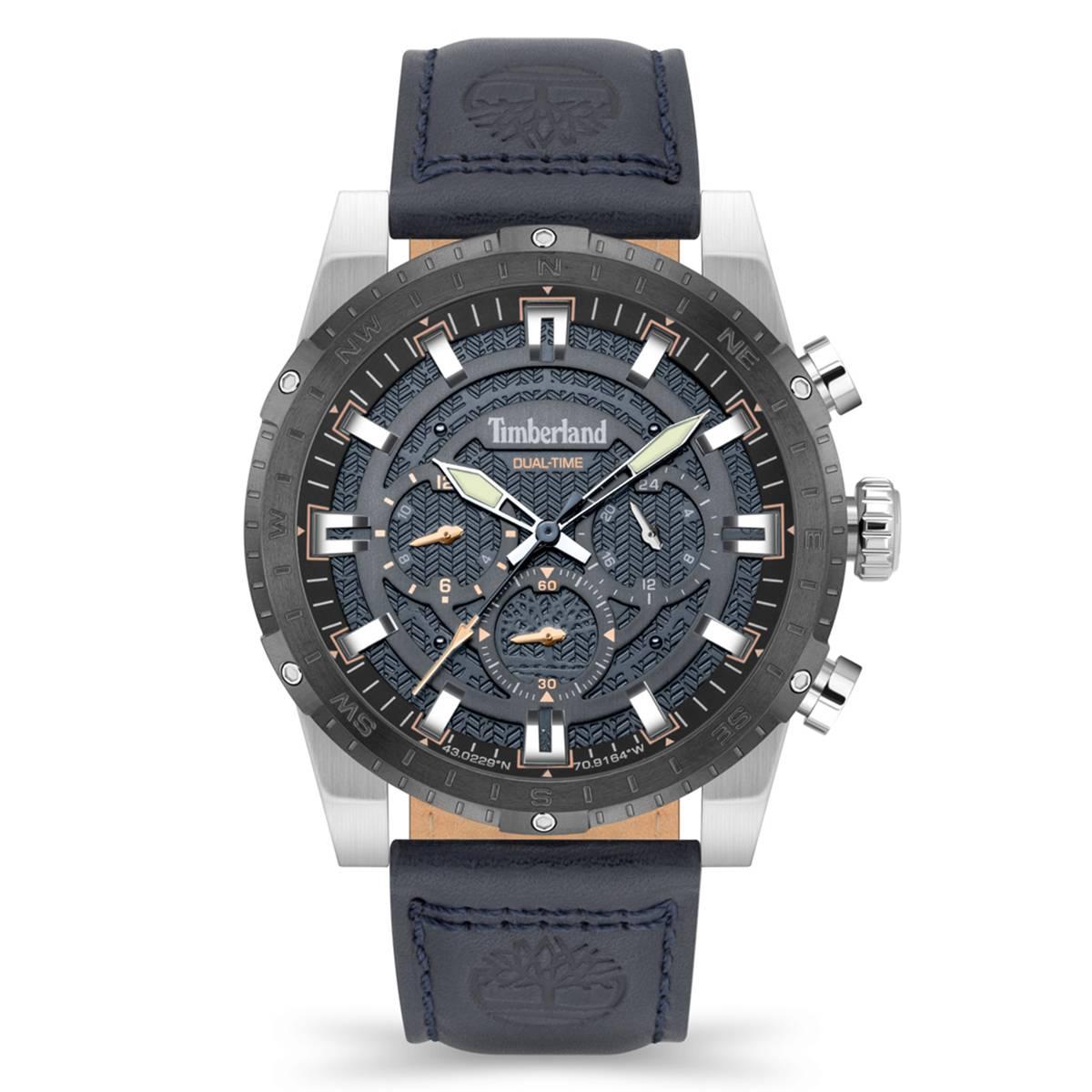 Click here for Mens Timberland Fitzwilliam Navy Dial Watch - TDWG... prices