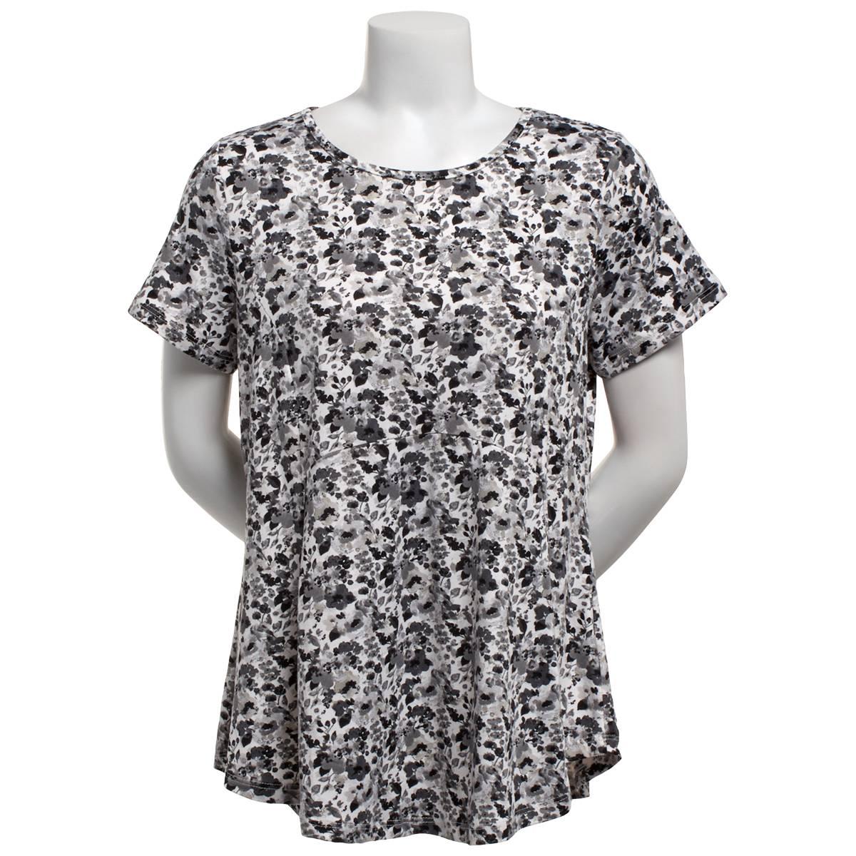 Click here for Womens Bobeau Short Sleeve Abstract Floral Babydol... prices