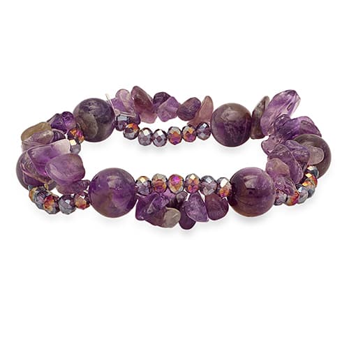 Click here for Genuine Amethyst Cluster & Crystal Bracelet prices