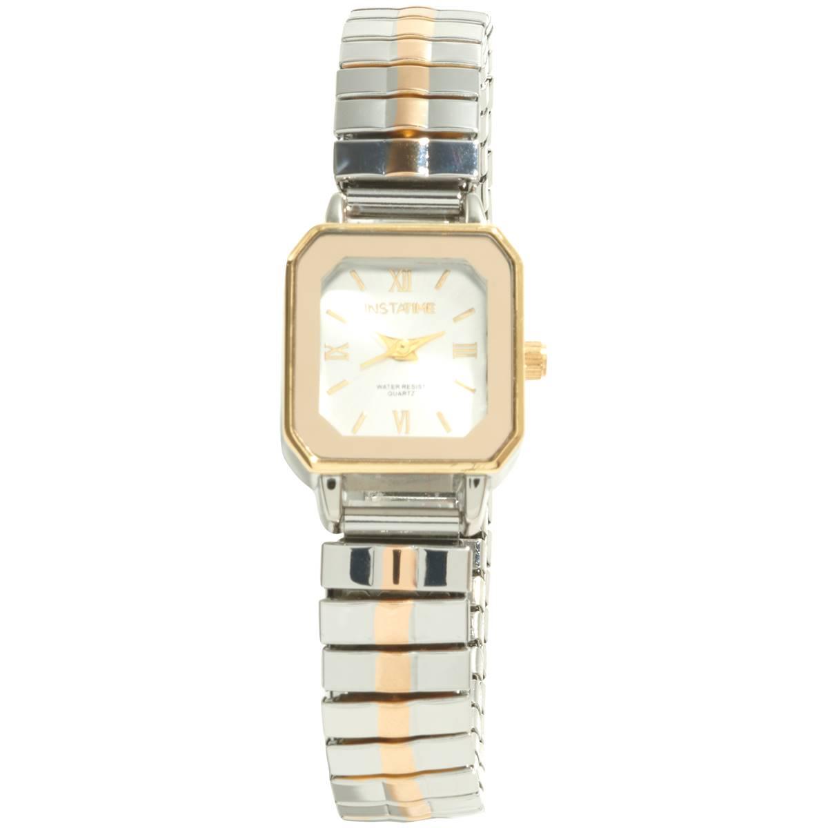 Click here for Womens Instatime Mini Two-Tone Tank Expansion Band... prices