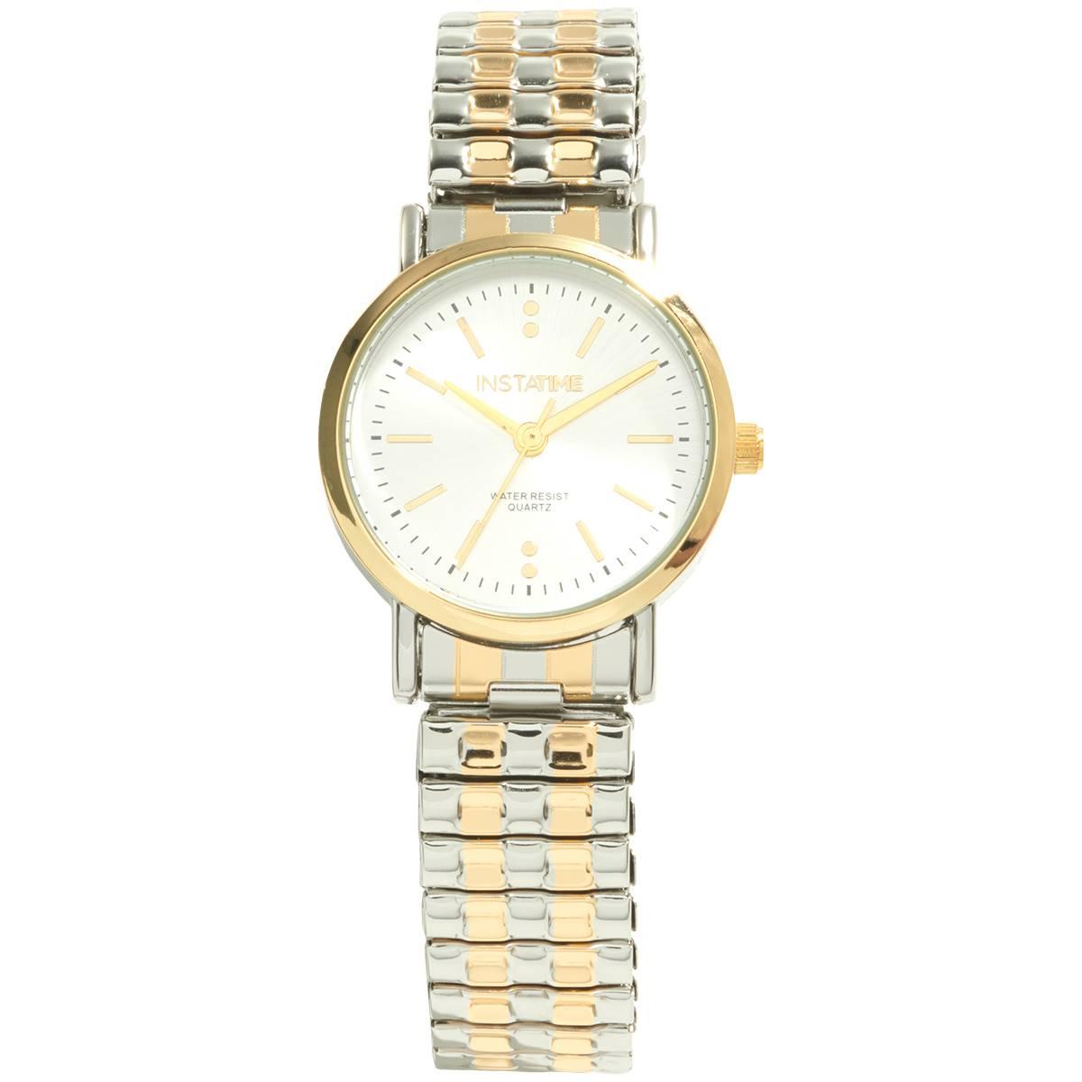Click here for Womens Instatime Two TTone Round Classic Expansion... prices