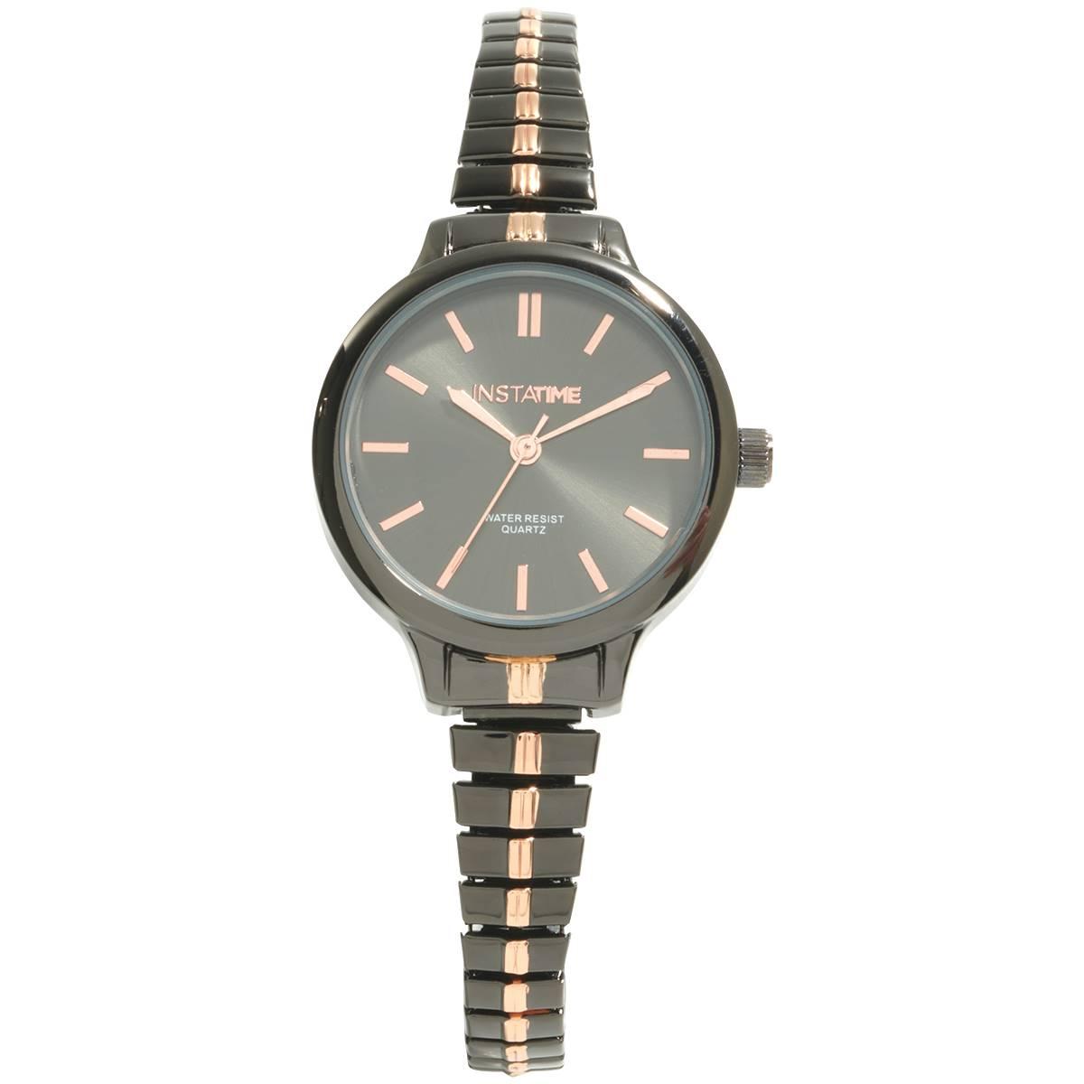 Click here for Womens Instatime Two-Tone Round Expansion Band Wat... prices