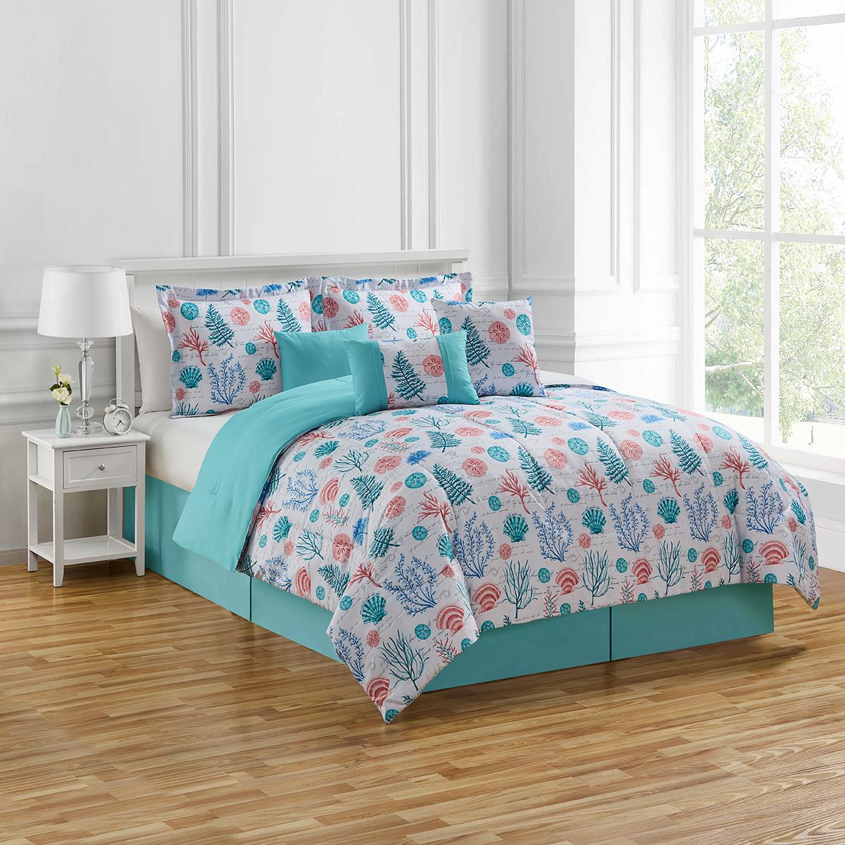 Click here for Ashley Cooper(tm) 7pc. Harbor Shell Reversible Com... prices