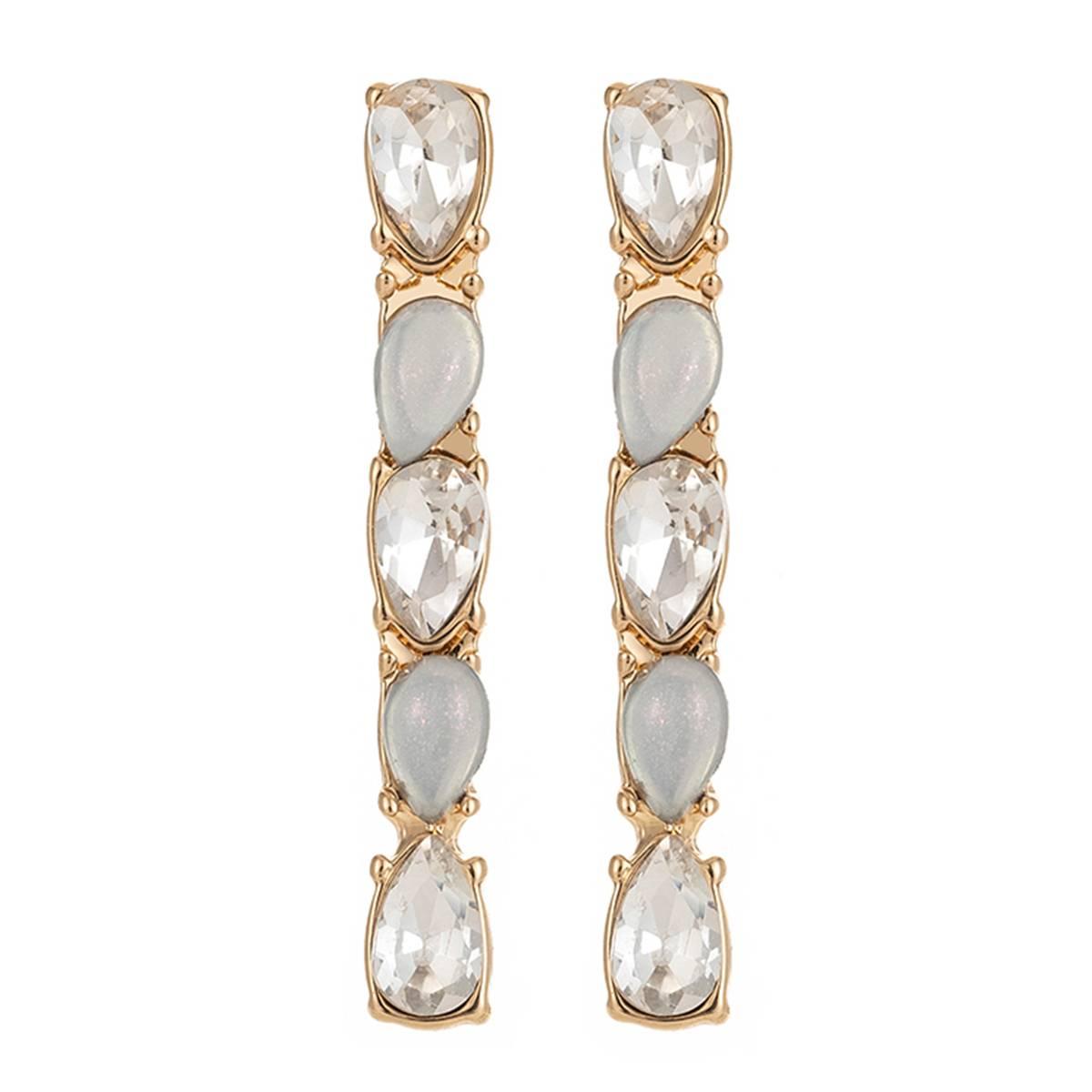 Click here for Roman Gold-Tone Glass Drop Dangle Earrings prices