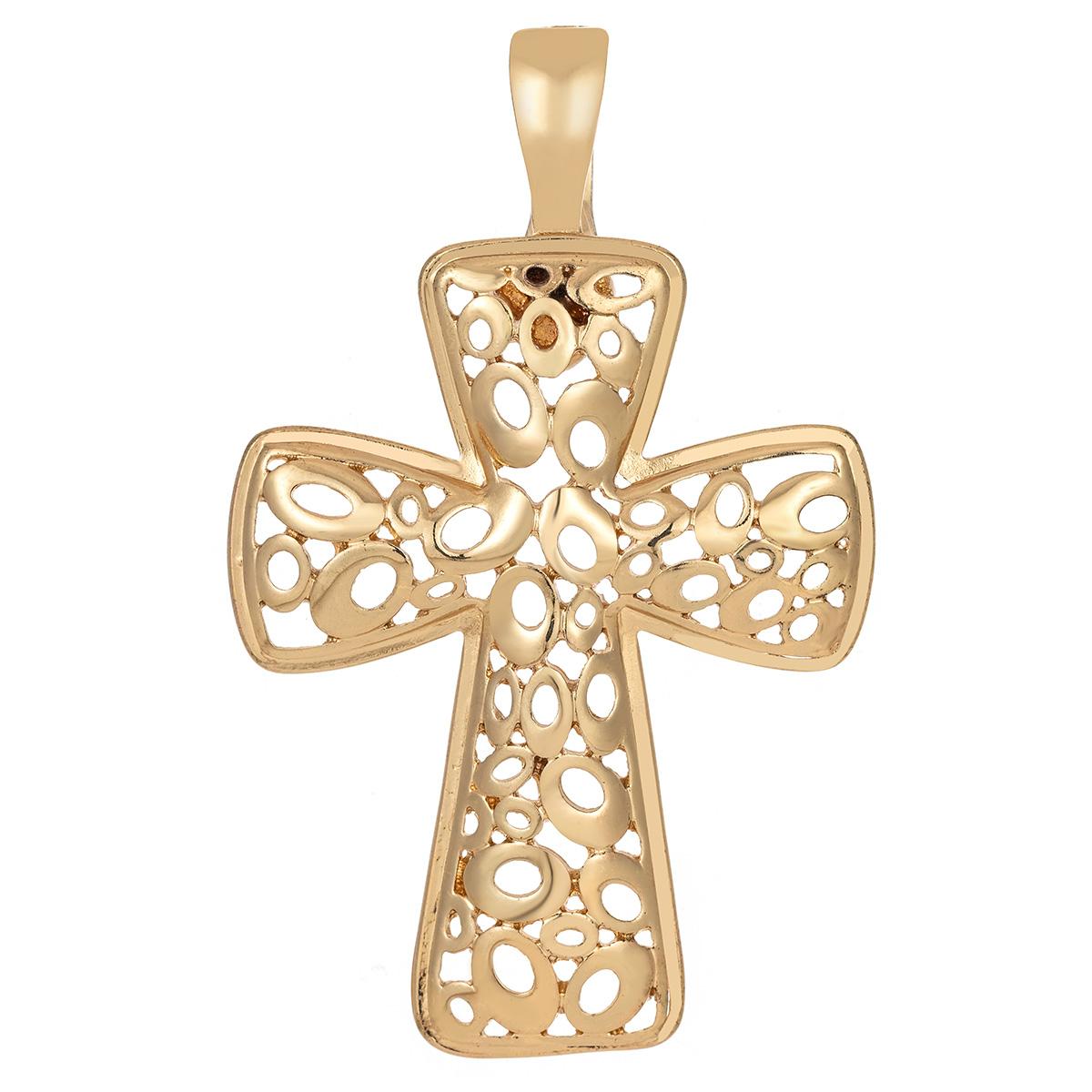 Click here for Wearable Art Silver-Tone Cross Enhancer Pendant prices