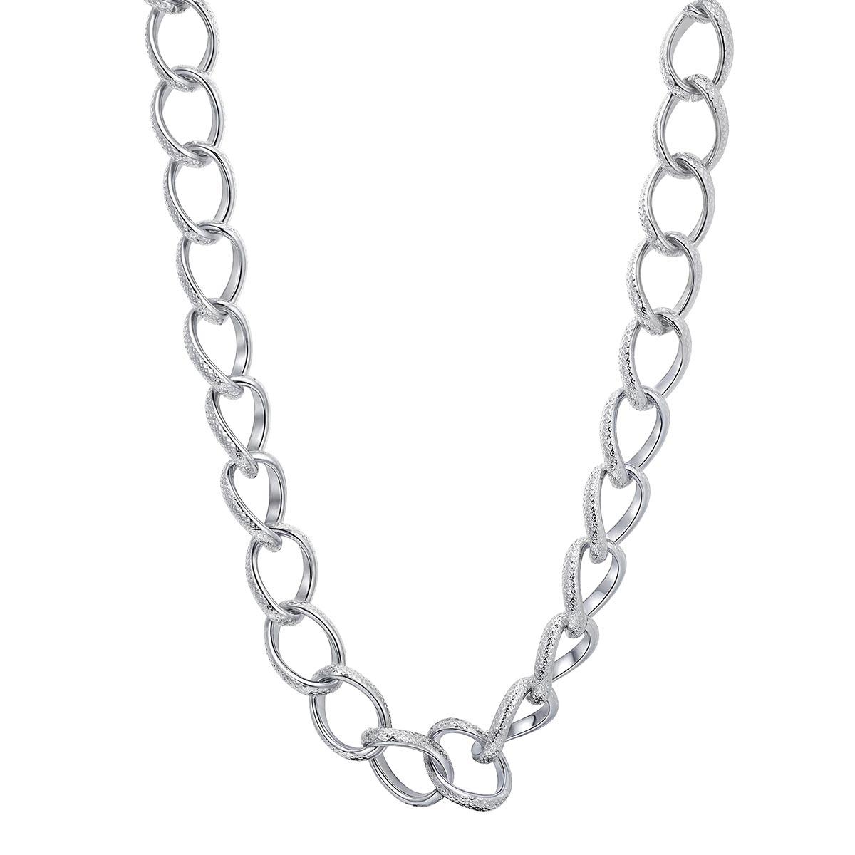 Click here for Wearable Art 30in. Silver-Tone Popcorn Chain Link... prices