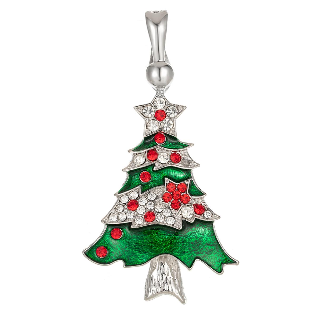 Click here for Wearable Art Silver-Tone Christmas Tree Enhancer prices