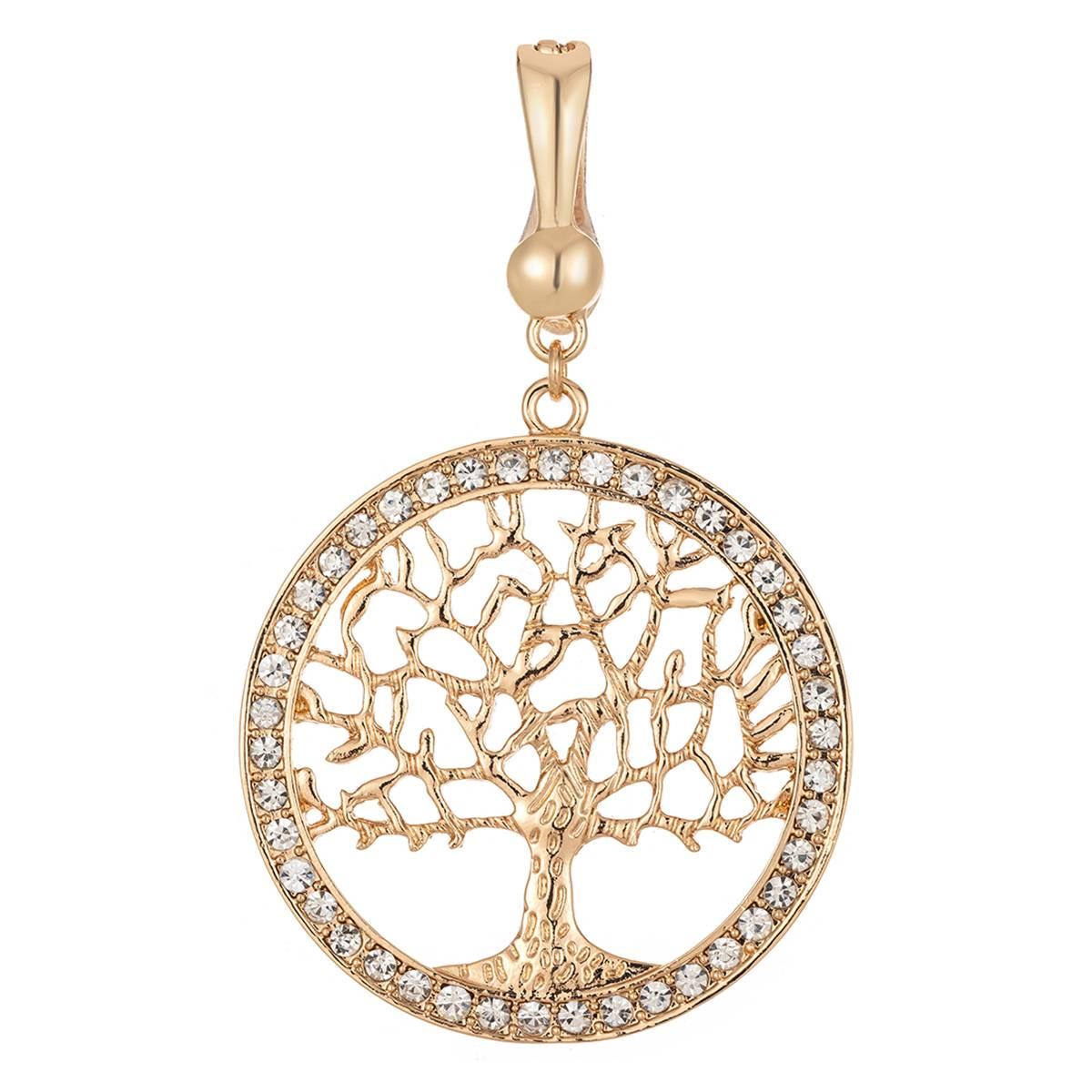 Click here for Wearable Art Clear Glass Bezel Tree of Life Enhanc... prices