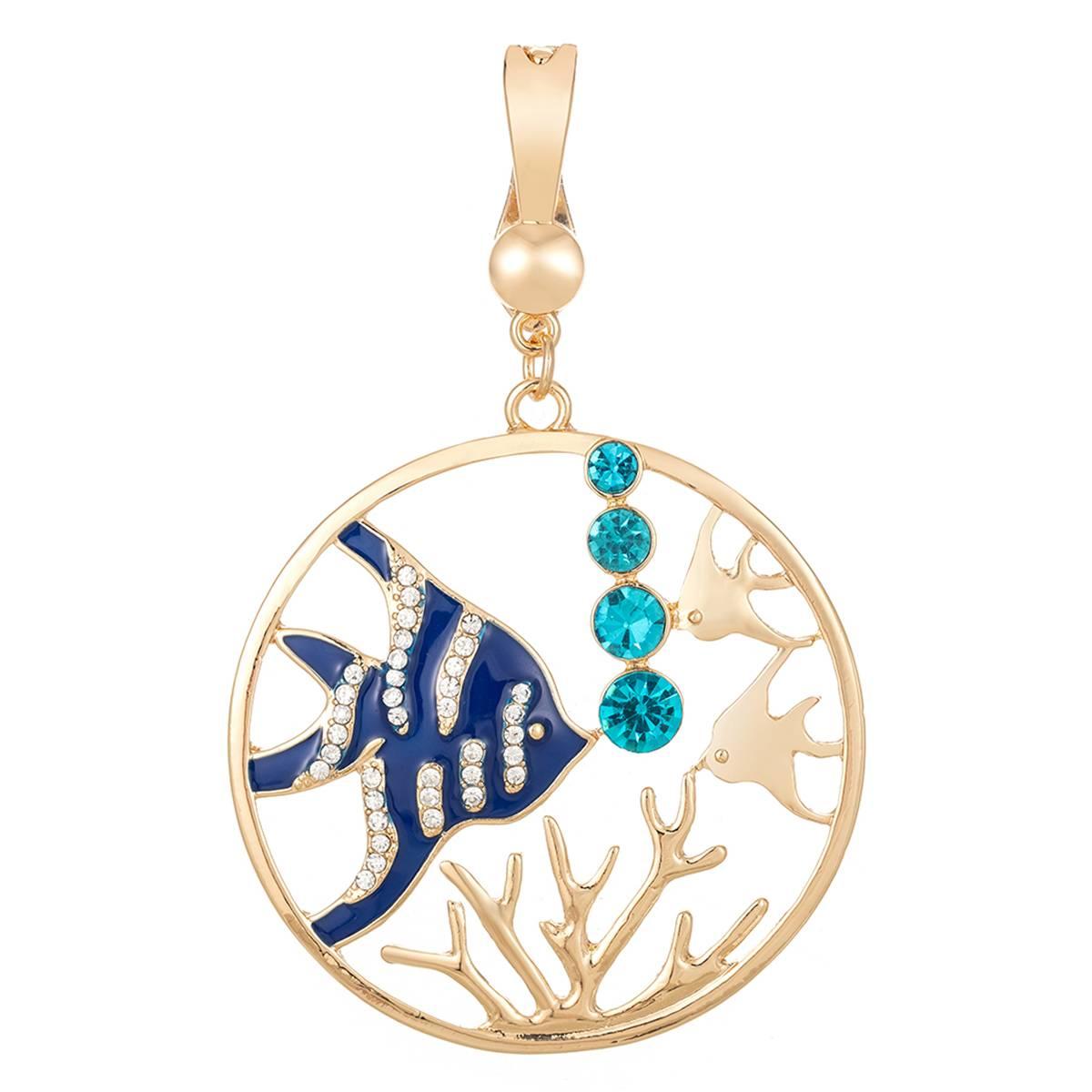 Click here for Wearable Art Filigree Tropical Fish Circle Enhance... prices