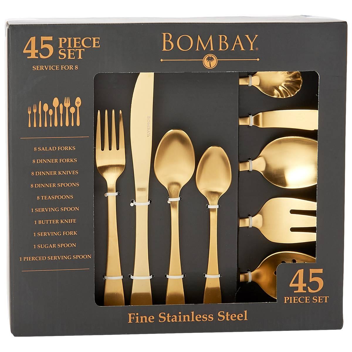 Click here for Bombay Santorini 45pc. Flatware Set prices