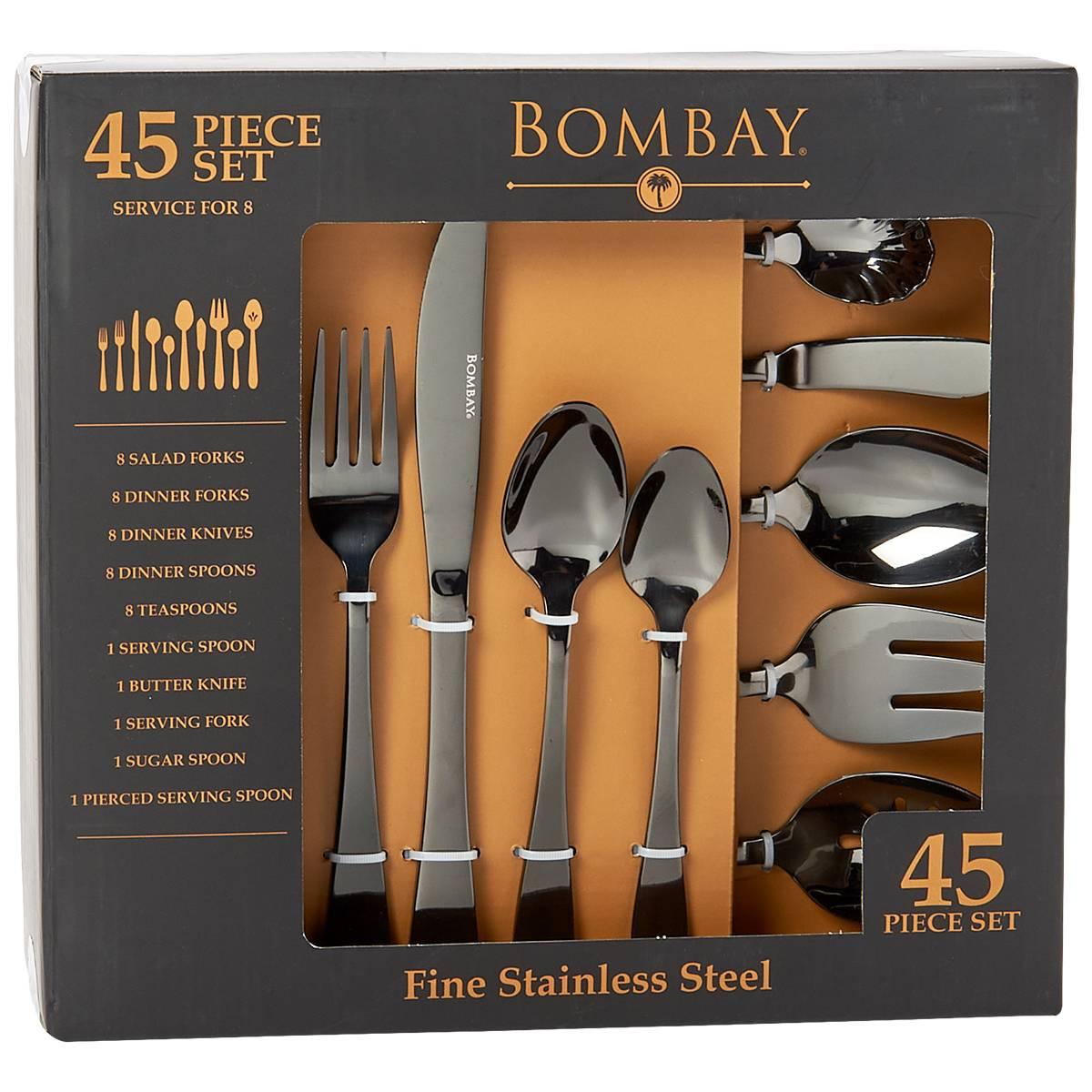 Click here for Bombay Marsala 45pc. Flatware Set prices
