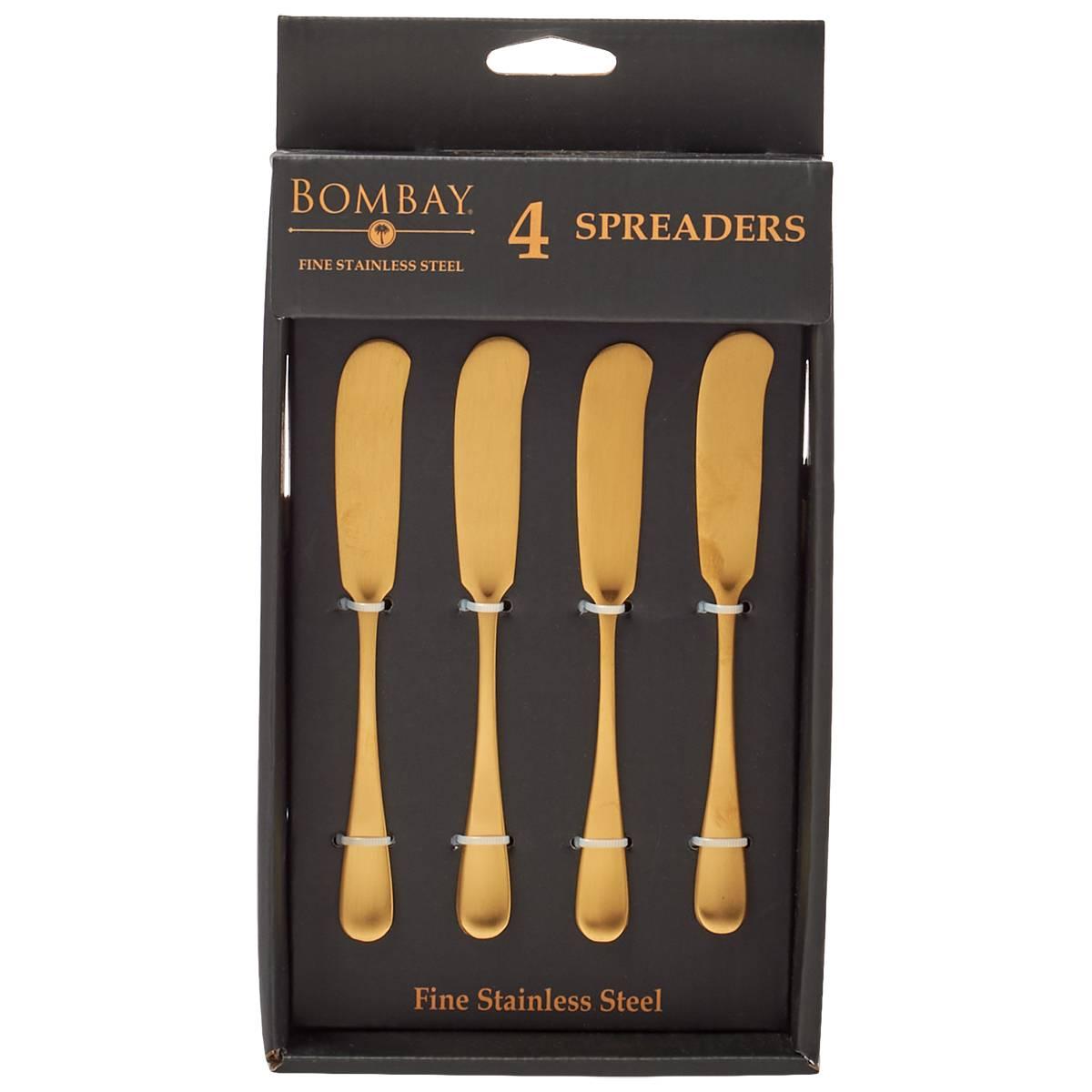 Click here for Bombay Matte Gold Spreaders - Set of 4 prices