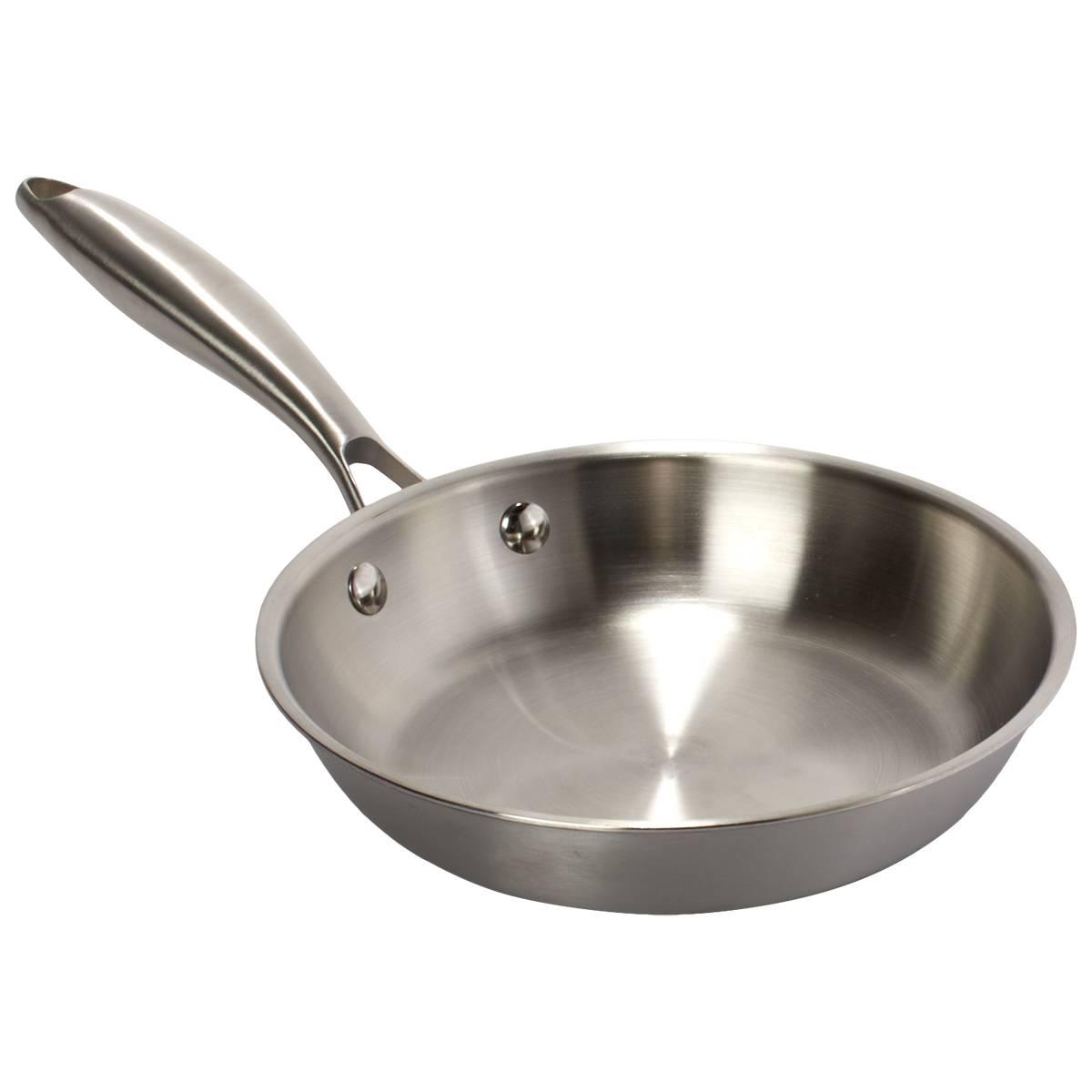 Click here for Bombay 8in. Round Tri-Ply Stainless Steel Fry Pan prices