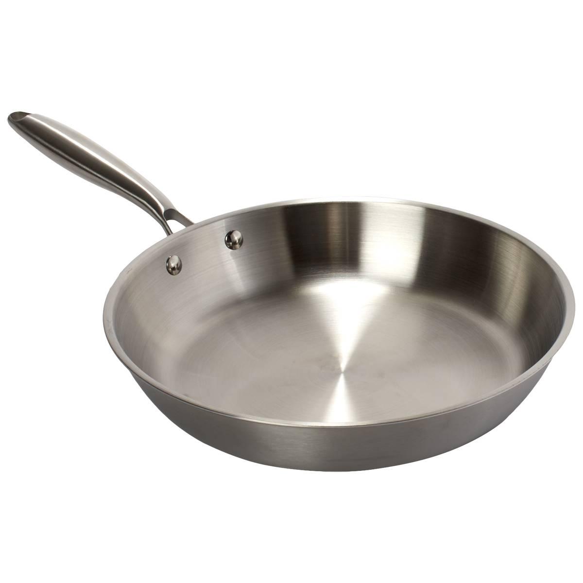 Click here for Bombay 12in. Round Tri-Ply Stainless Steel Fry Pan prices