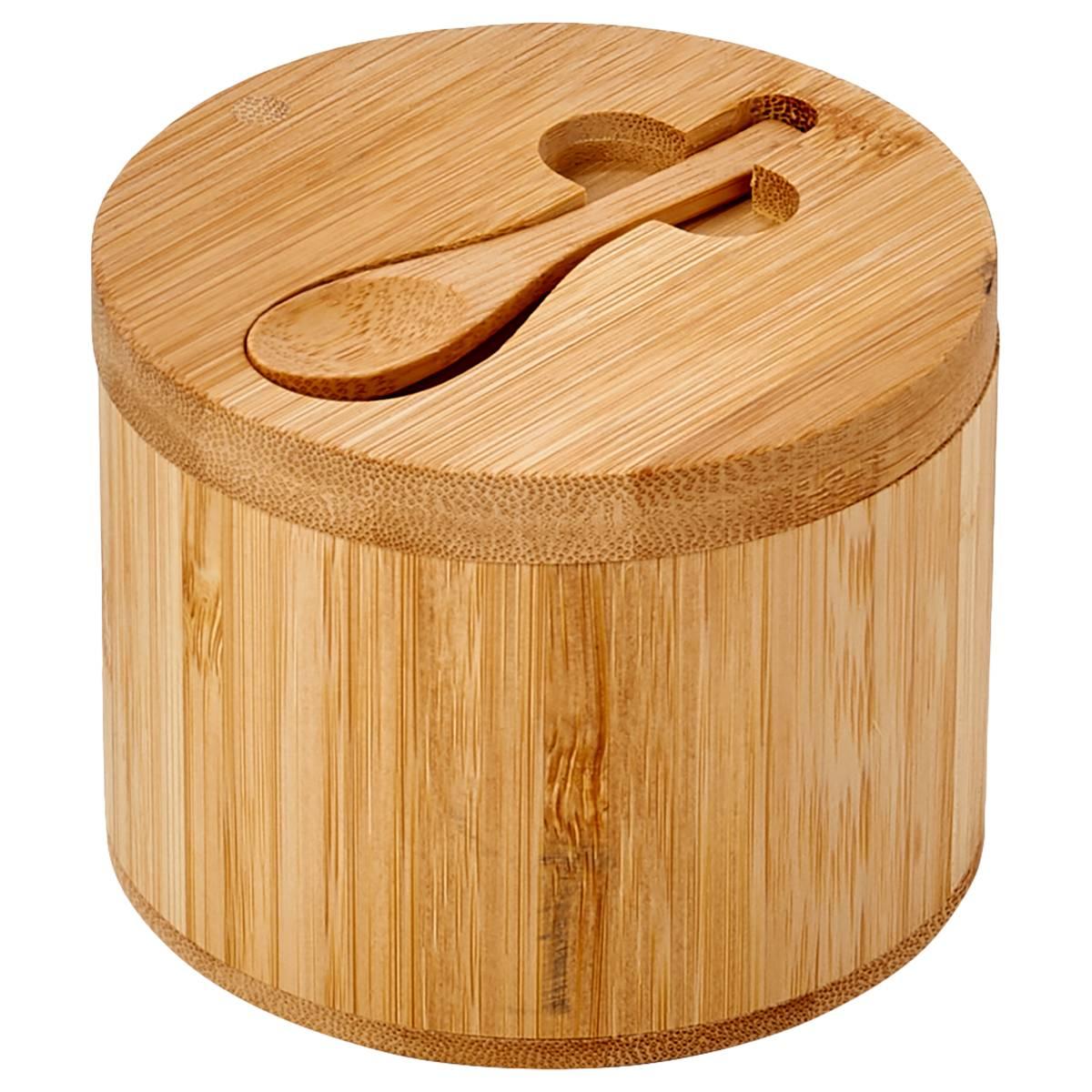 Click here for Famous Brand Bamboo Spice Box W/Spoon In Lid prices