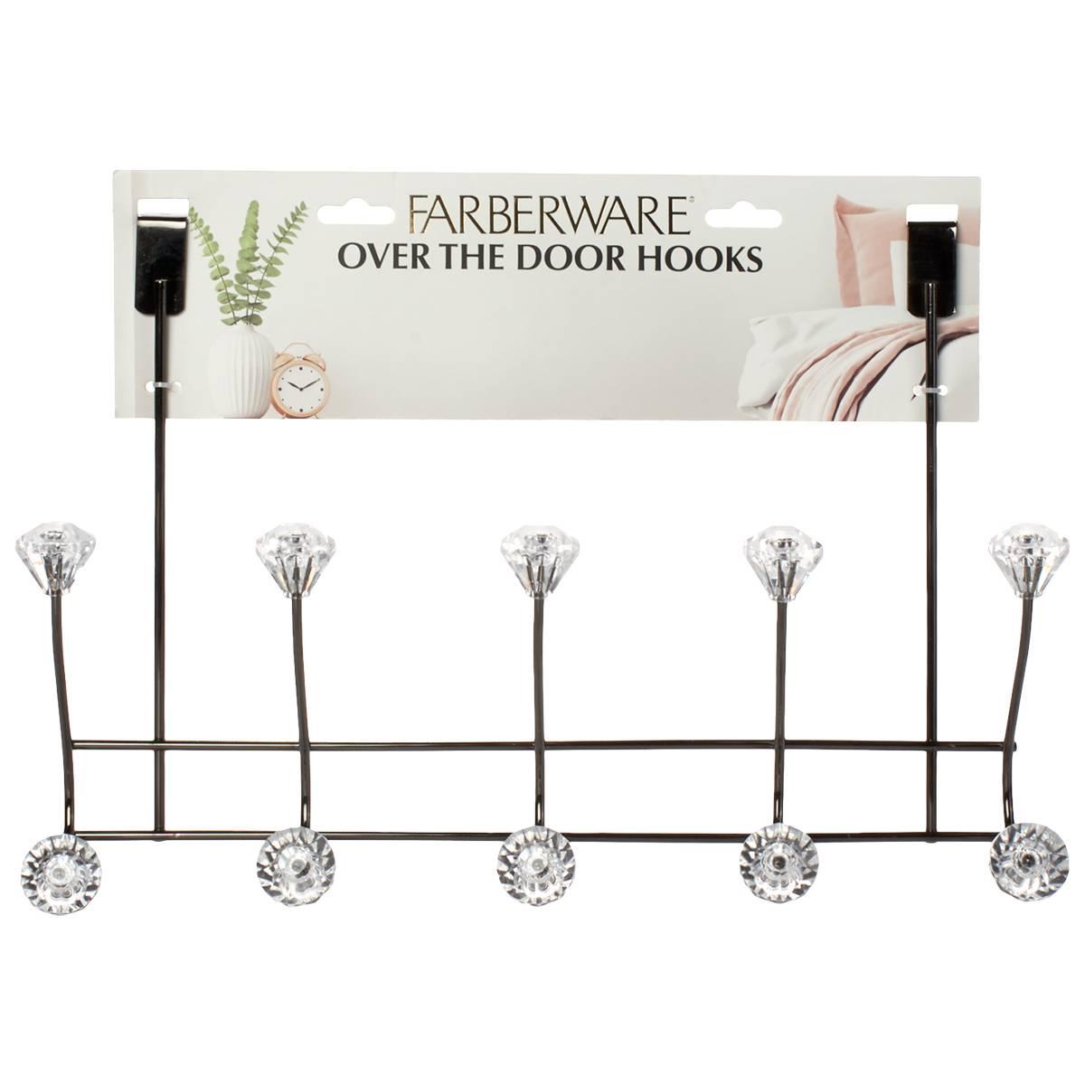 Click here for Farberware(R) 5 Over the Door Hooks with Crystals prices