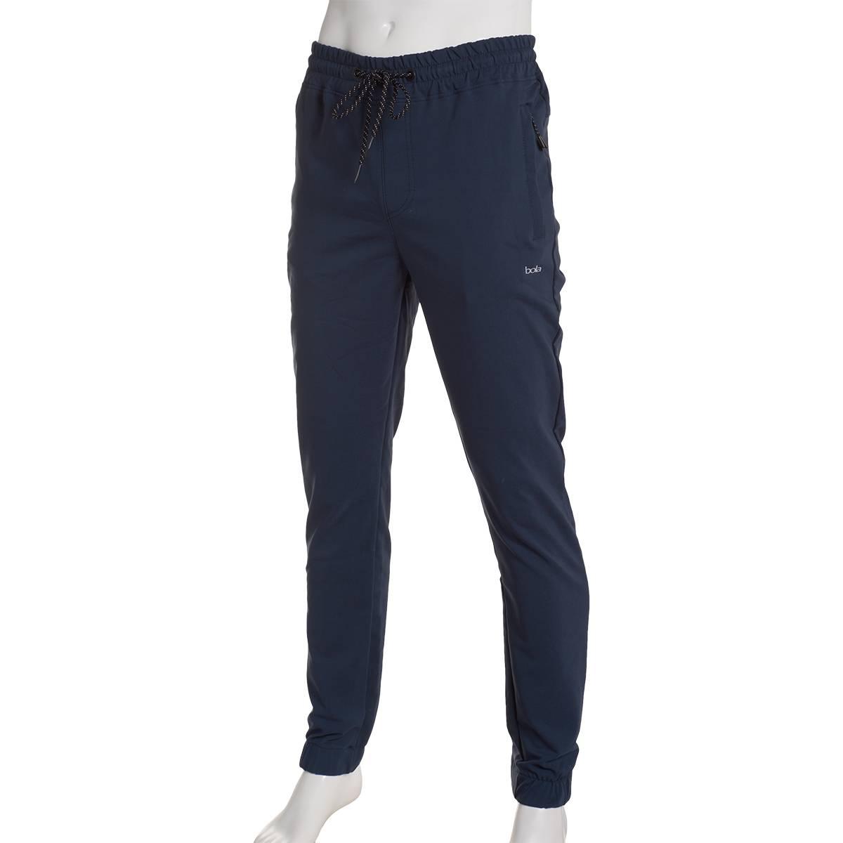 Click here for Mens Bola Solid Bonded Joggers w/ Zipper Pockets prices
