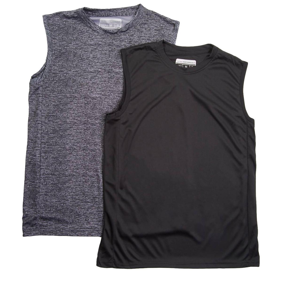 Click here for Mens Ultra Performance 2pk. Marled and Solid Muscl... prices